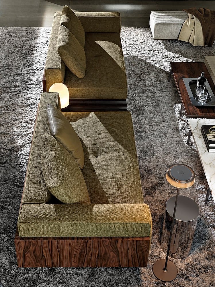 BRASILIA | Fabric sofa By Minotti design studio mk27, Marcio Kogan