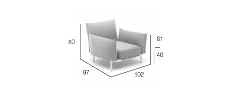 BREA | Sillón Colección BREA By Dedon diseño Barber & Osgerby