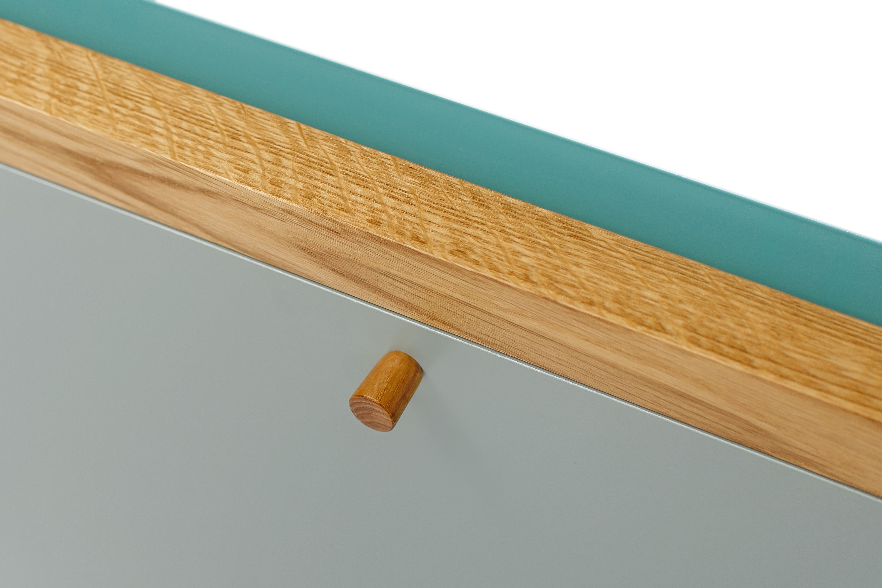 Wall mounted melamine-faced chipboard secretary desk BRENTA By Woodman