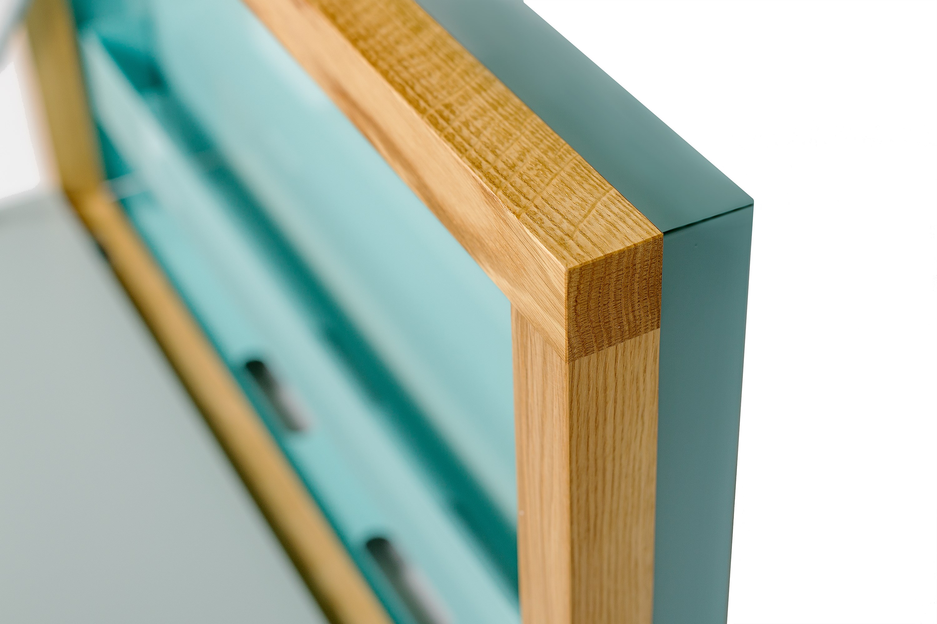 Wall mounted melamine-faced chipboard secretary desk BRENTA By Woodman