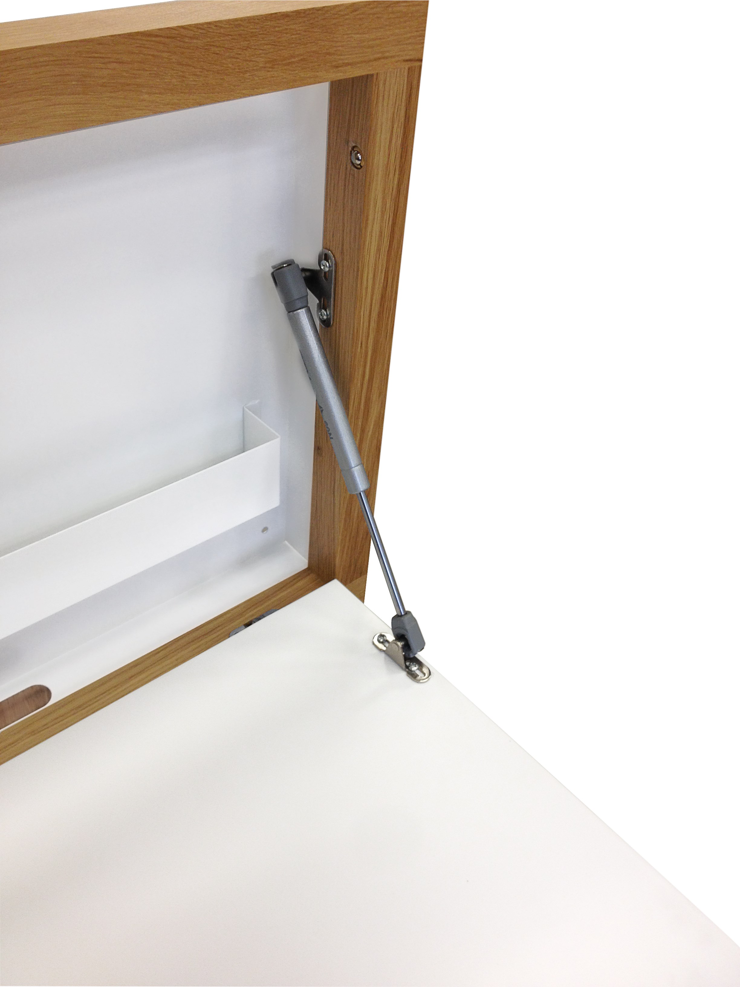 Wall mounted melamine-faced chipboard secretary desk BRENTA By Woodman