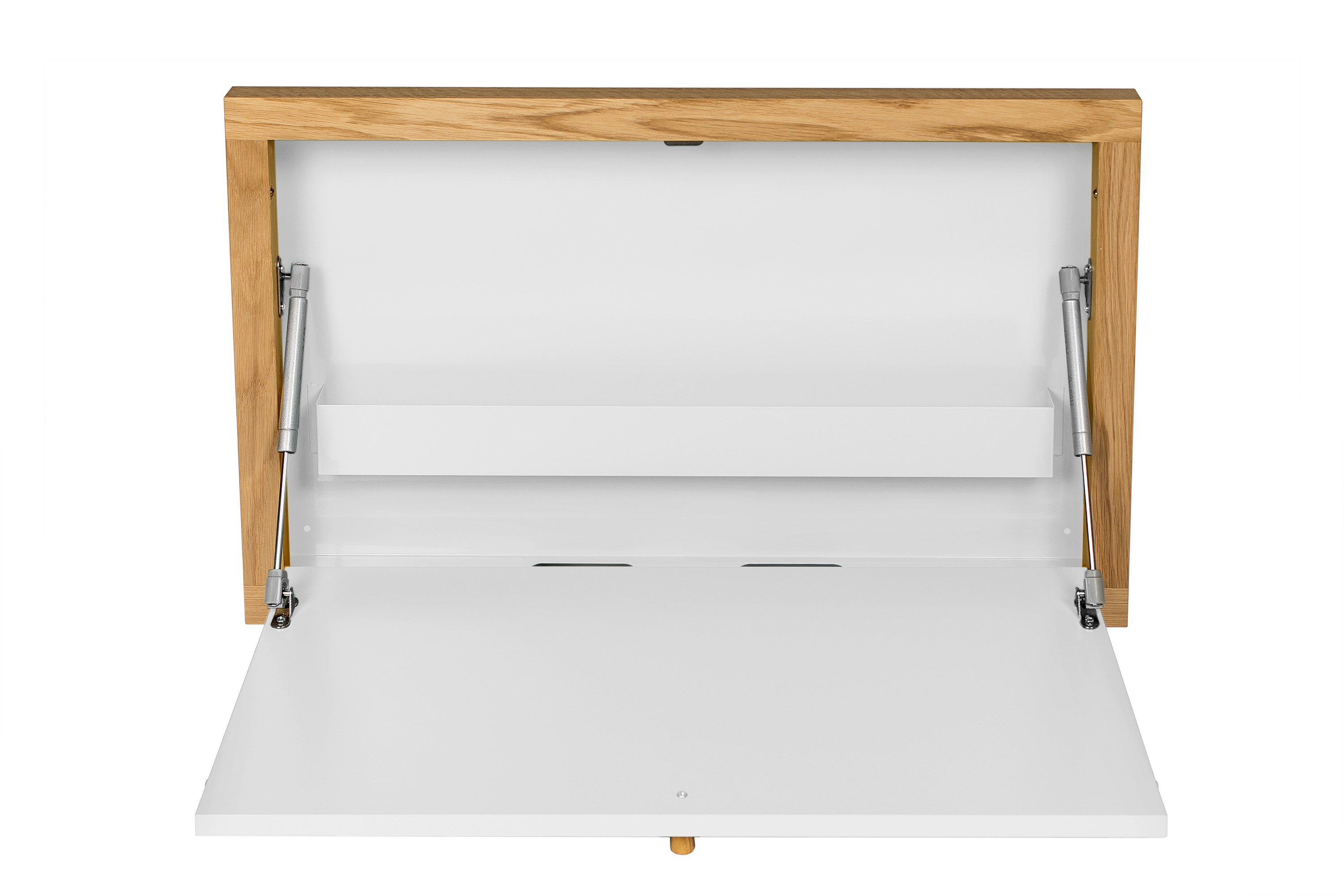 Wall mounted melamine-faced chipboard secretary desk BRENTA By Woodman