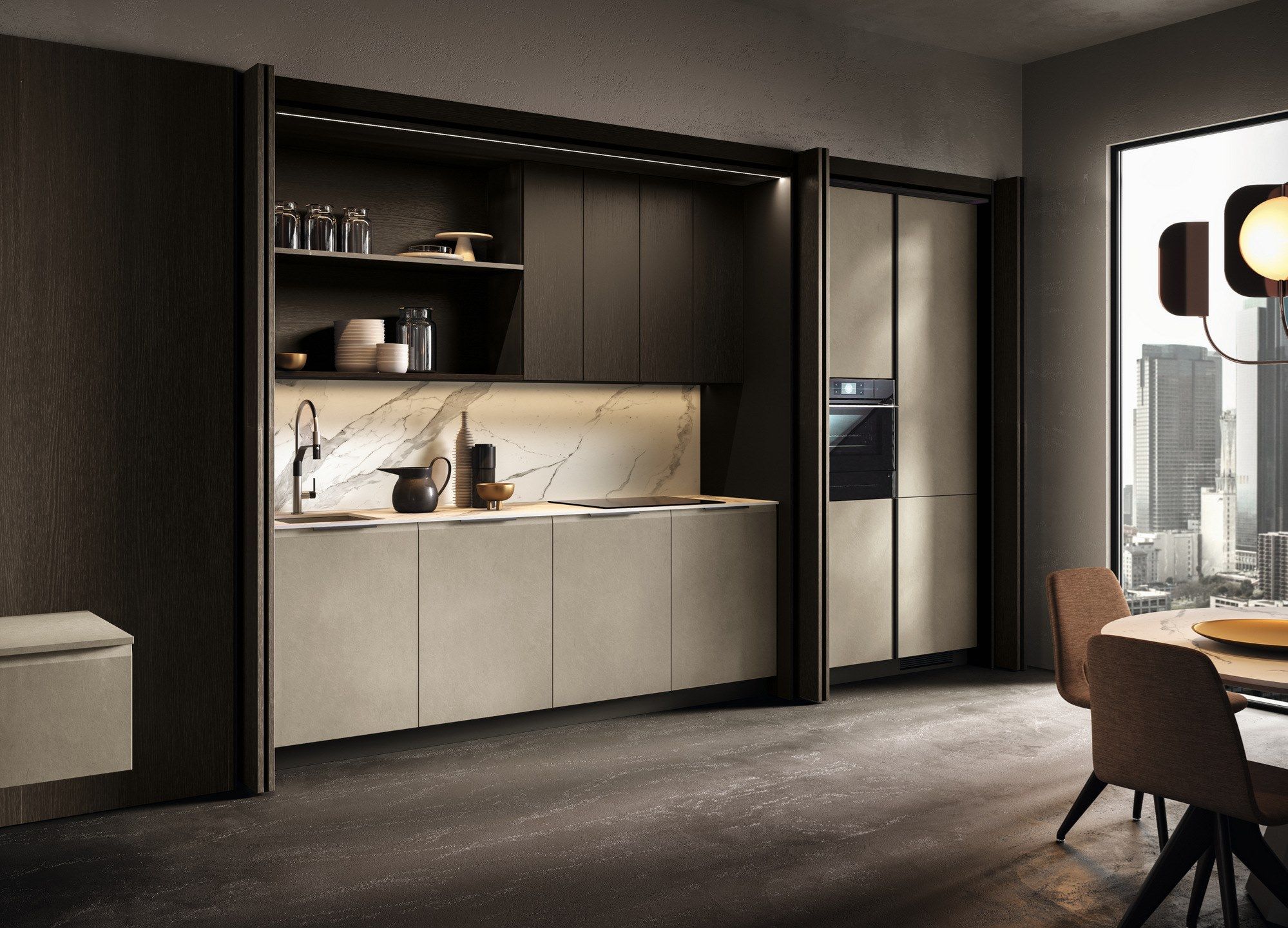 BRERA ACADEMY Wooden kitchen with island By Aster Cucine | design ...