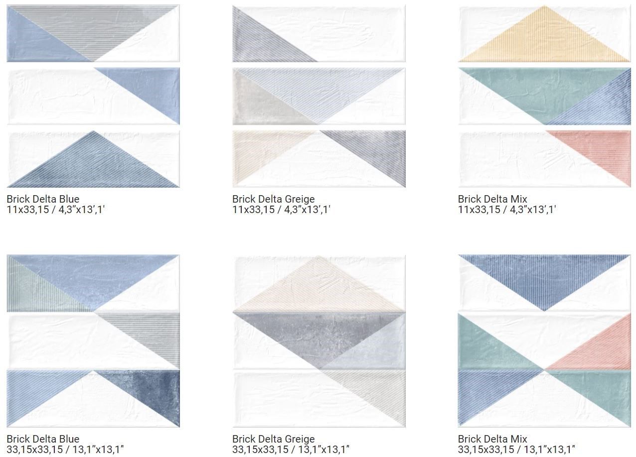 BRICK DELTA Revestimento de pisos/paredes de grés porcelânico ...