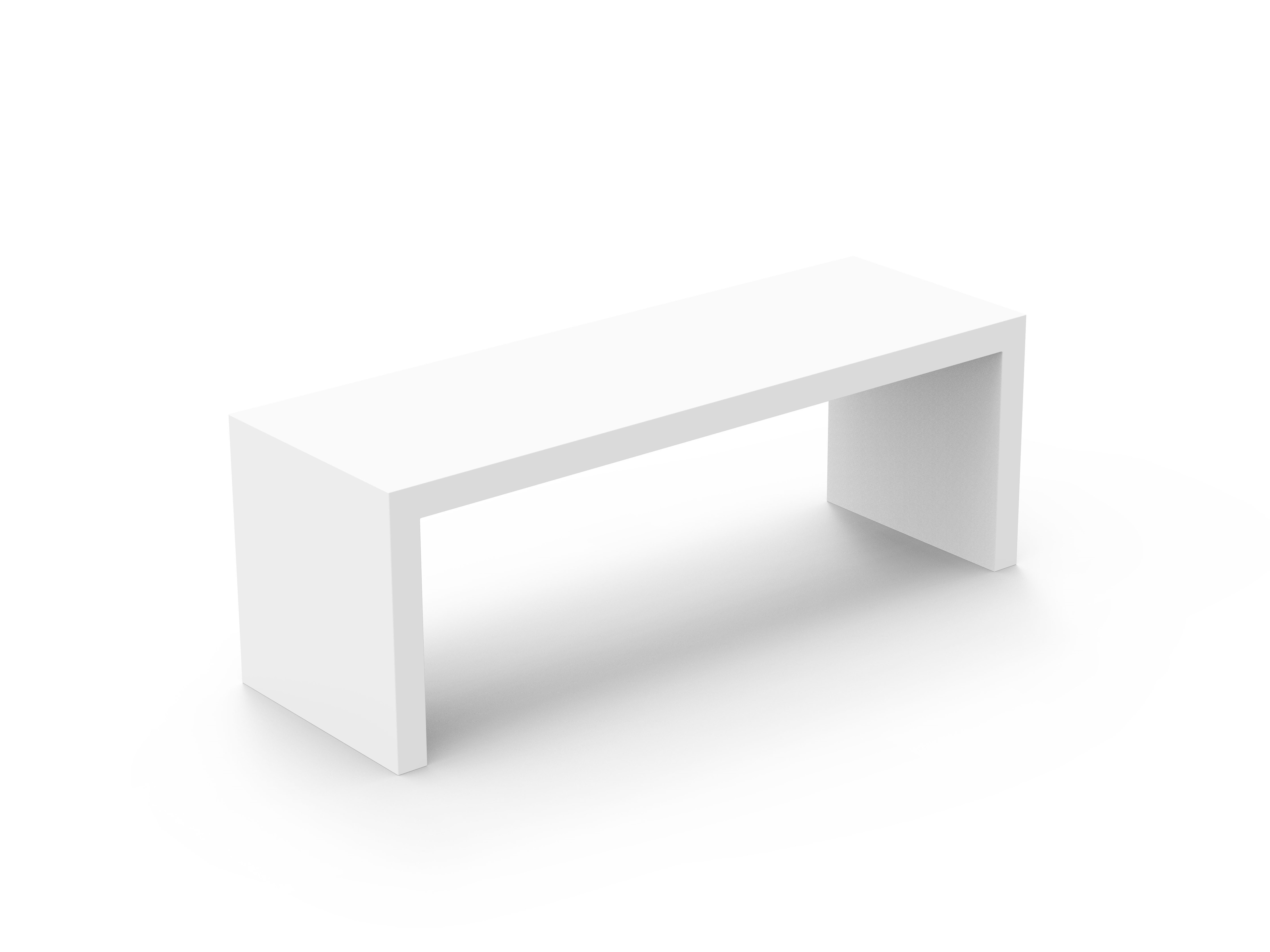 Stainless steel garden bench BRIDGE By BLOSS