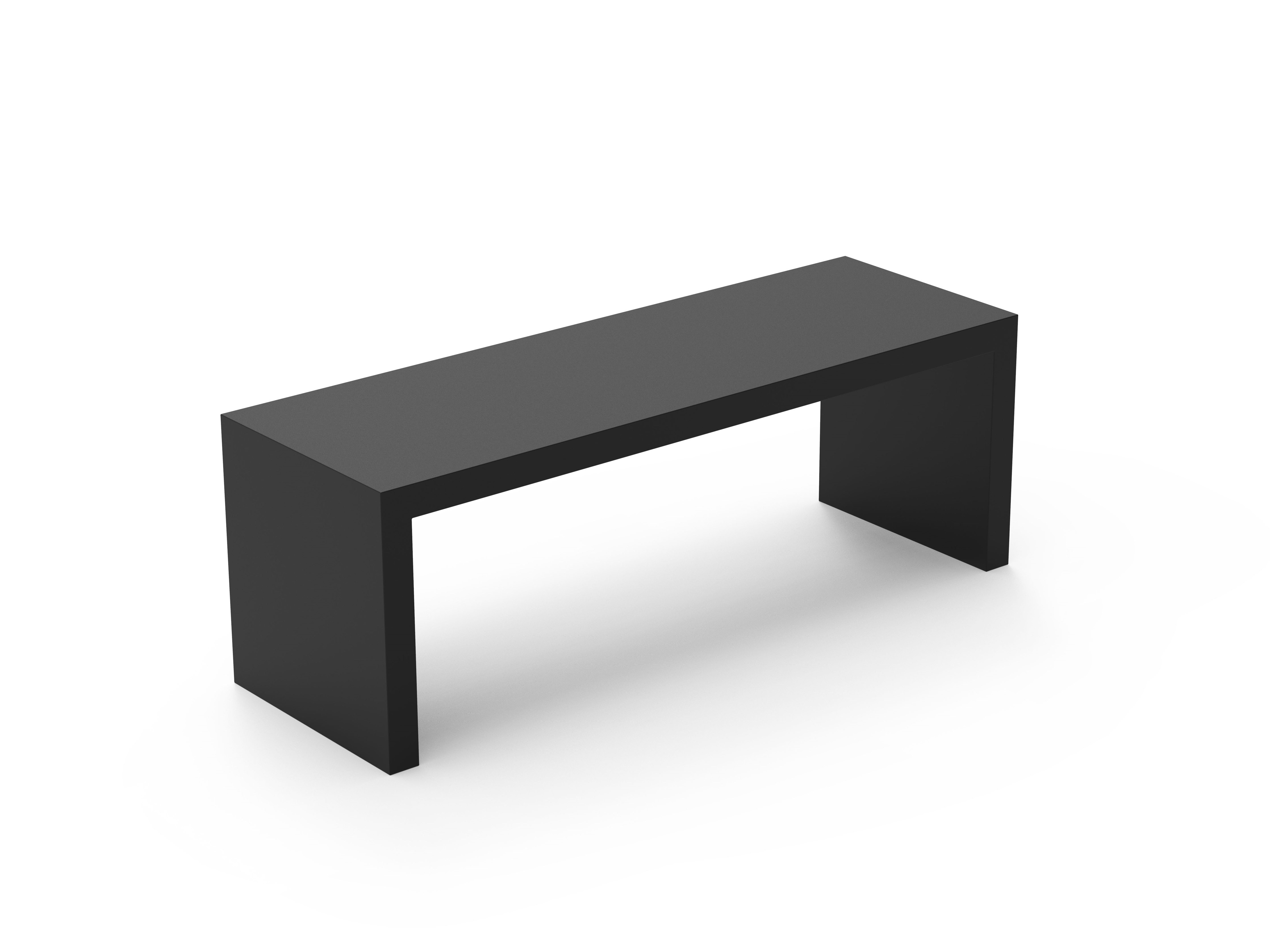 Stainless steel garden bench BRIDGE By BLOSS