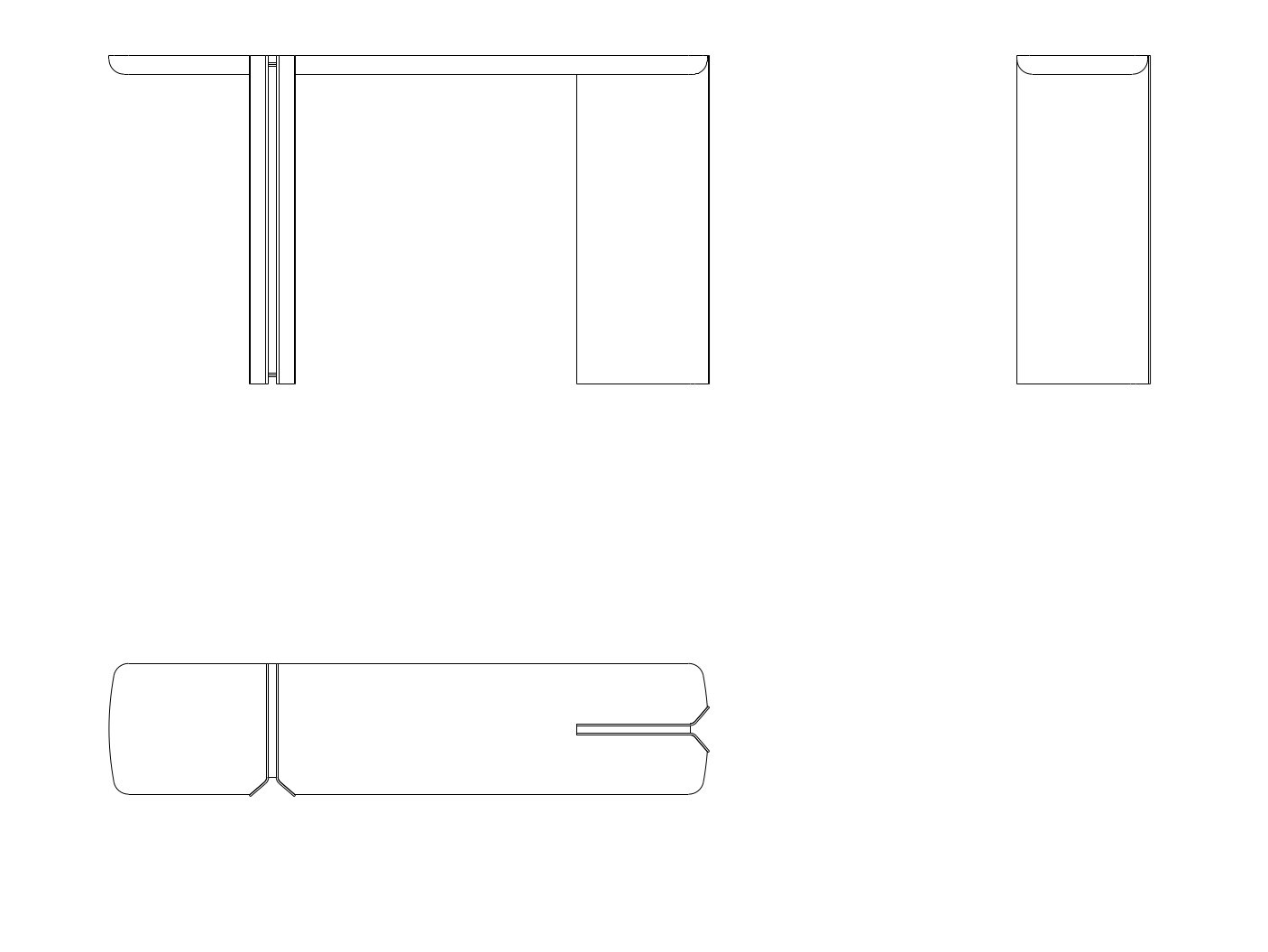 BRIDGE Rectangular console table By ENNE | design Maurizio Manzoni