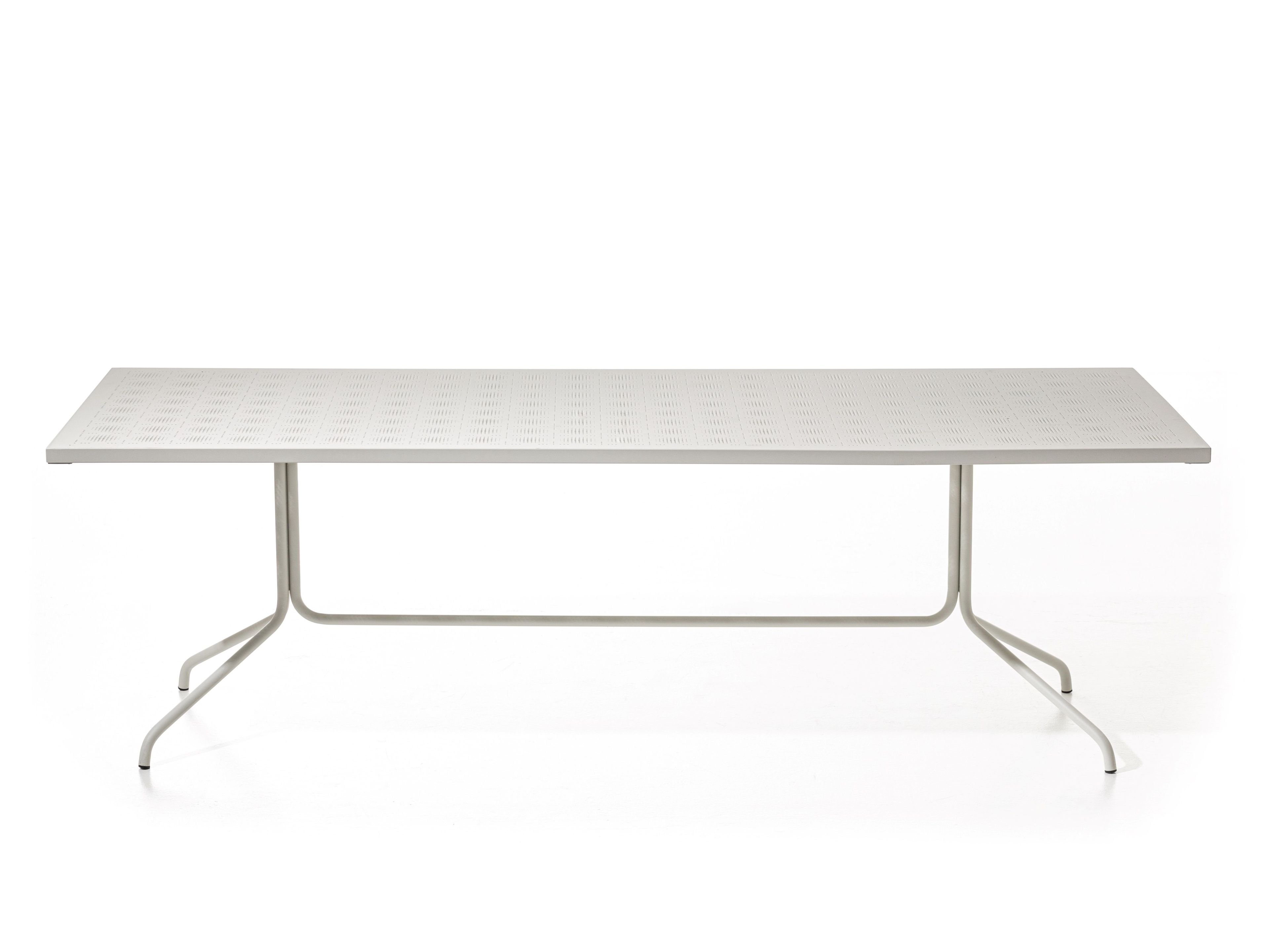 BRISE 33/34 Rectangular garden table with perforated plate top By ...