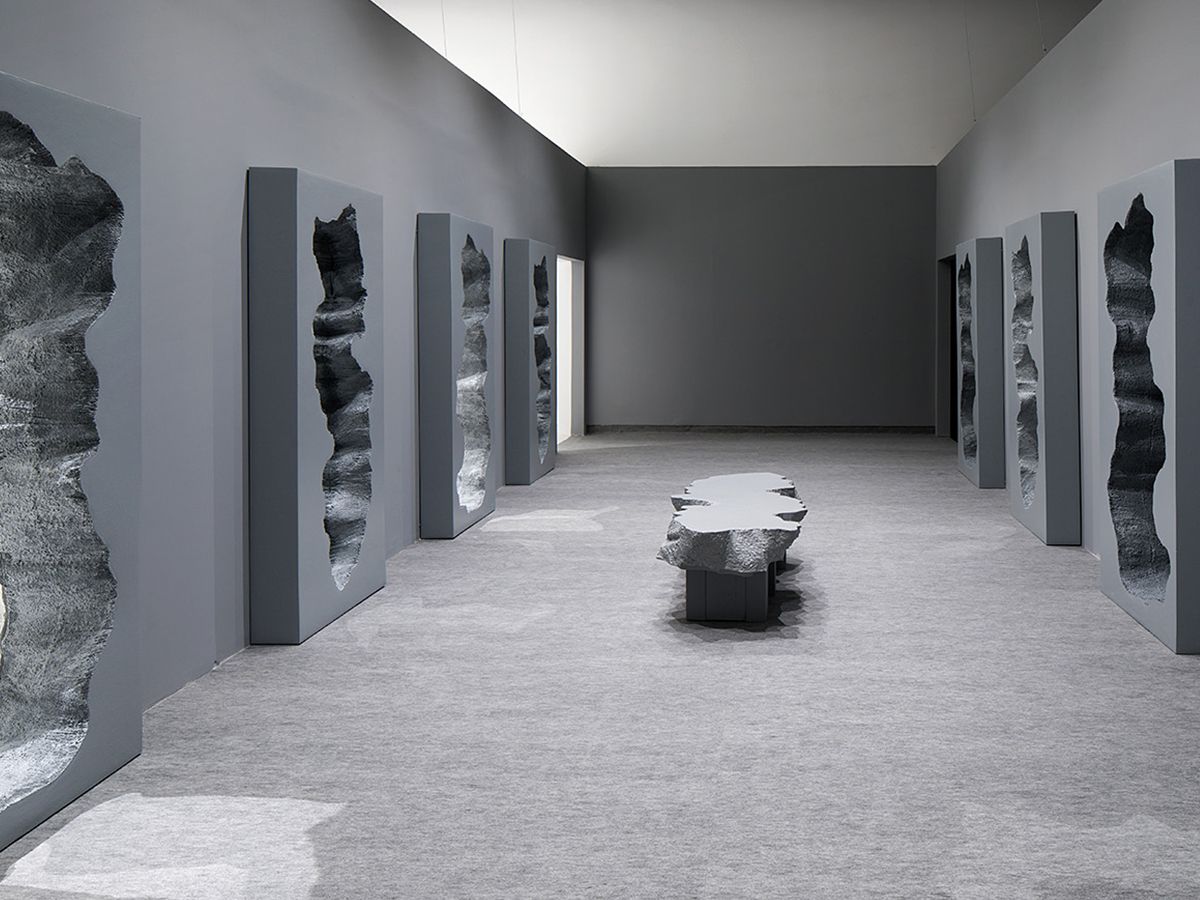 Framed mirror BROKEN MIRROR By Gufram design Snarkitecture