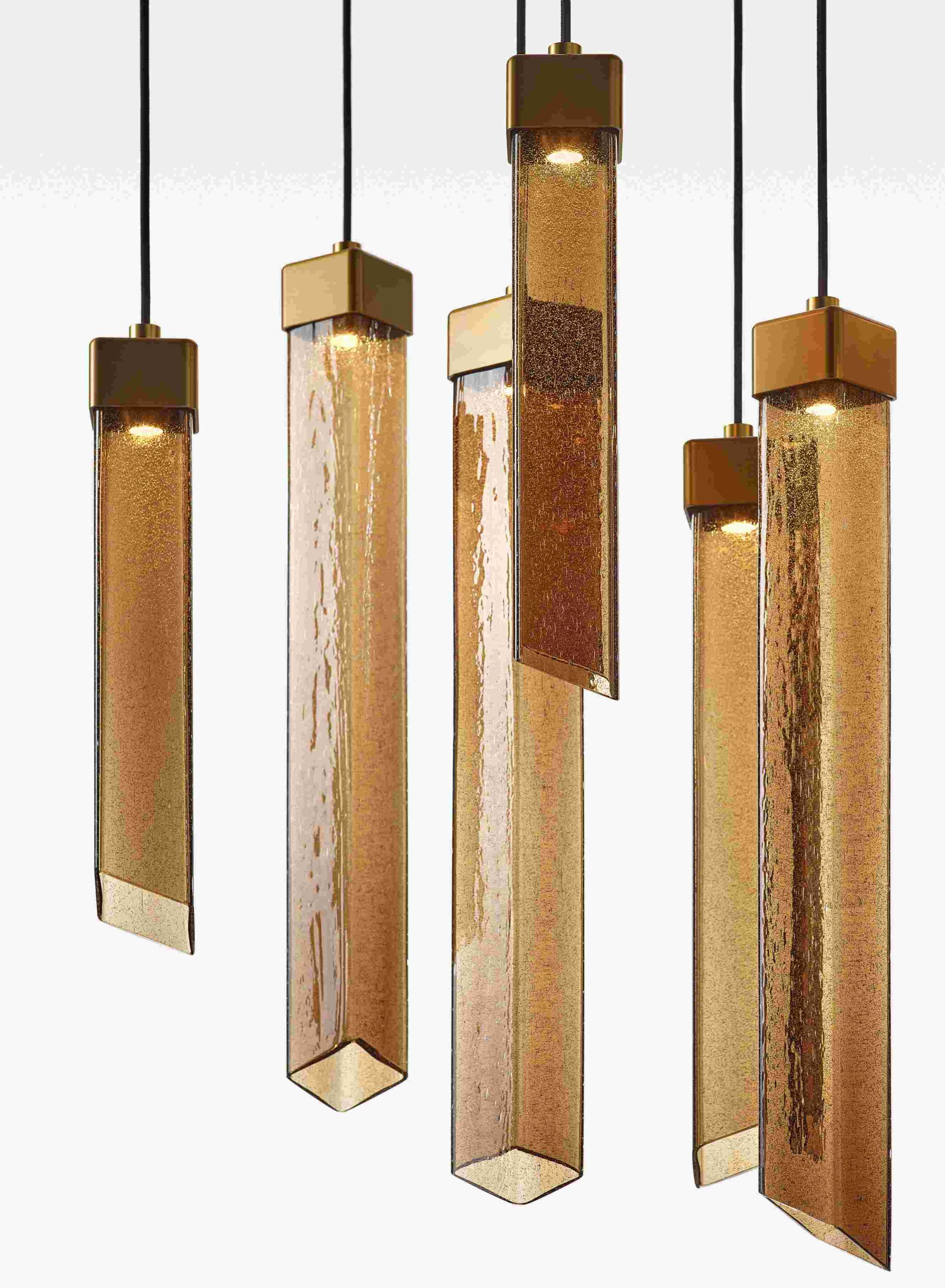 COMET Blown glass pendant lamp By BROKIS