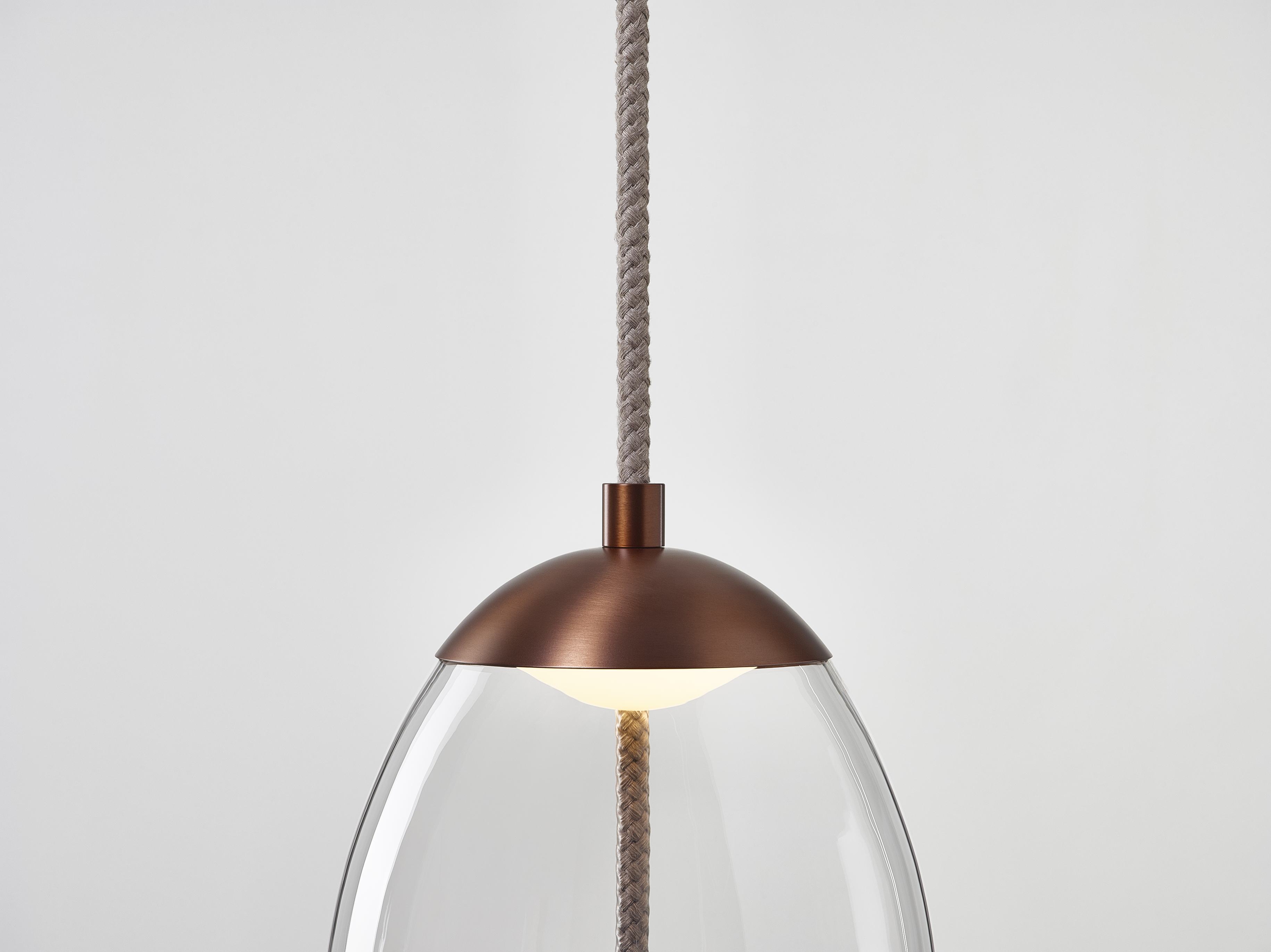 KNOT LED blown glass pendant lamp By BROKIS | design Chiaramonte Marin