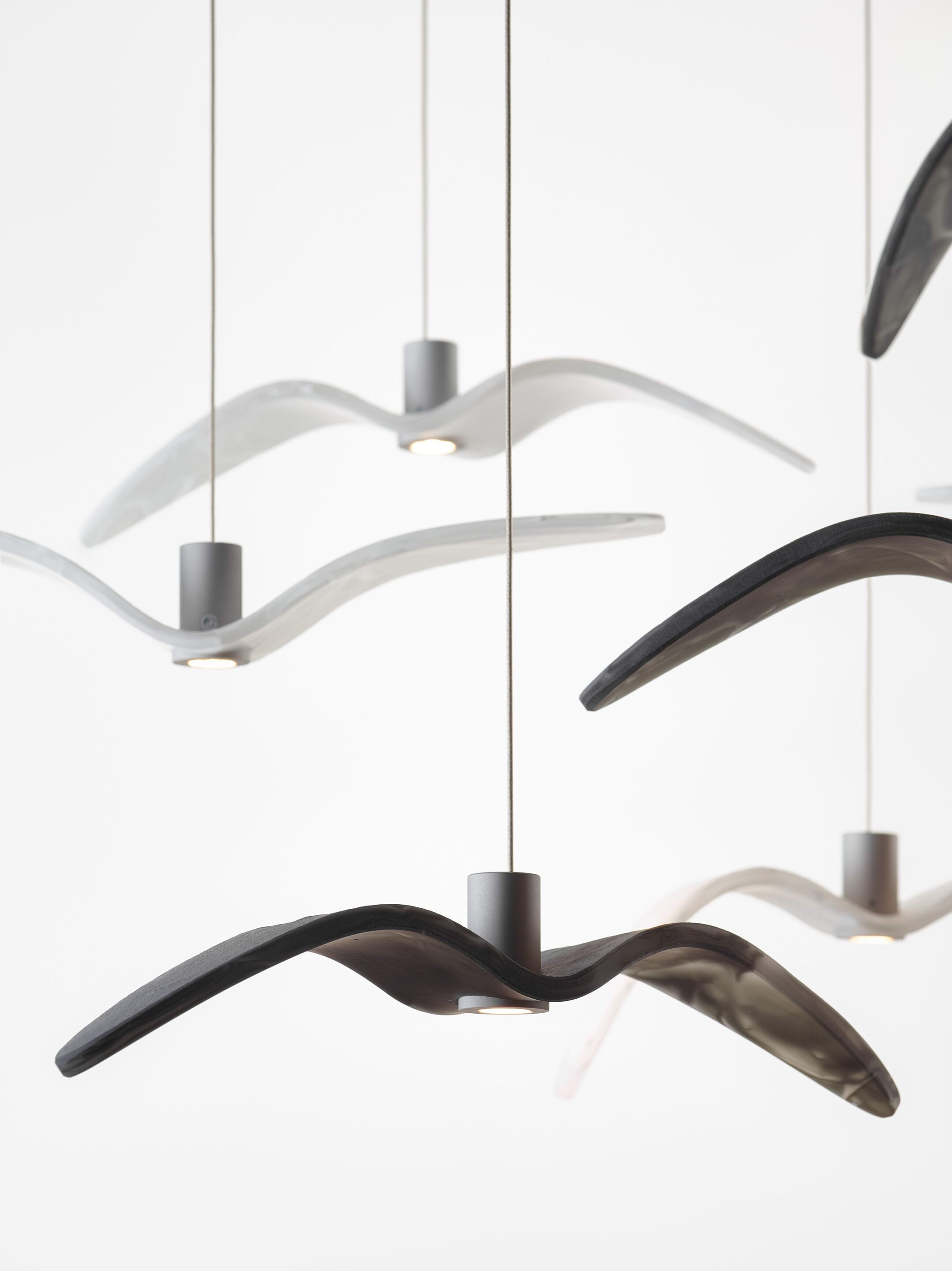NIGHT BIRDS MINI LED glass pendant lamp By BROKIS