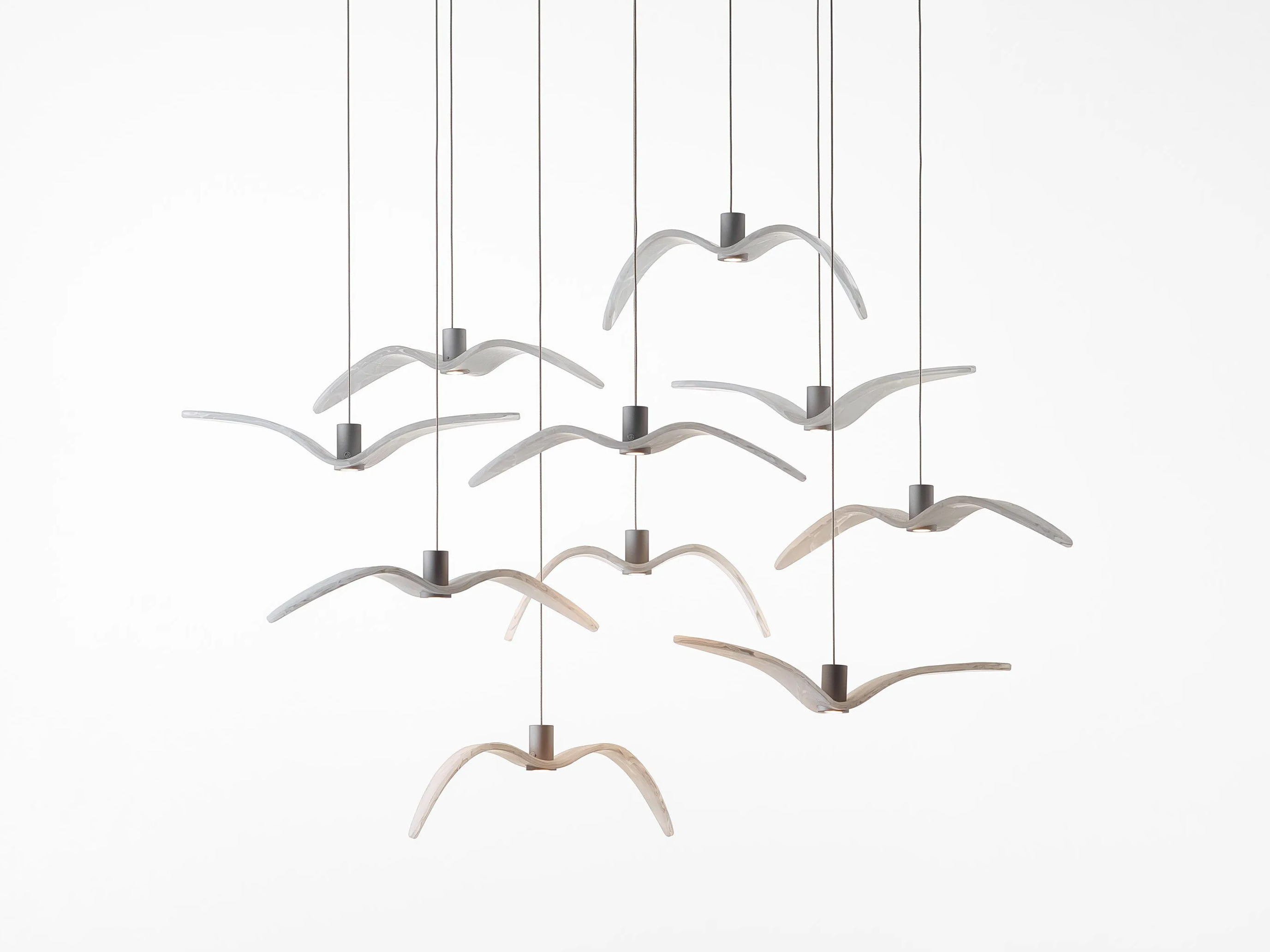 NIGHT BIRDS MINI LED glass pendant lamp By BROKIS