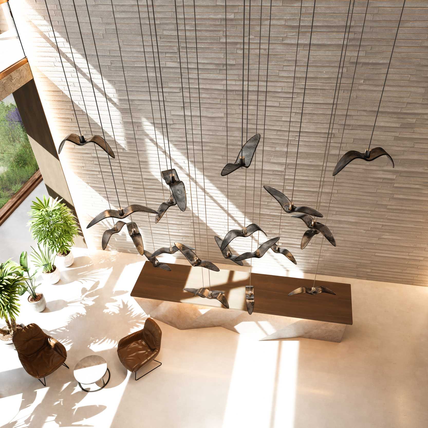 NIGHT BIRDS Pendant lamp By BROKIS