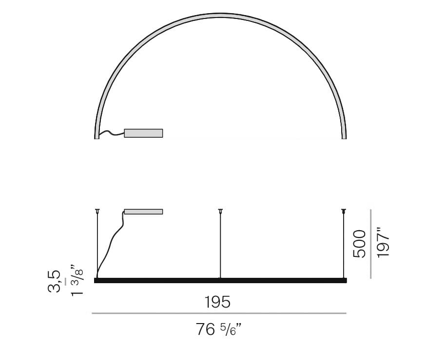 BROOKLYN ROUND | Pendant lamp LED extruded aluminium pendant lamp By ...
