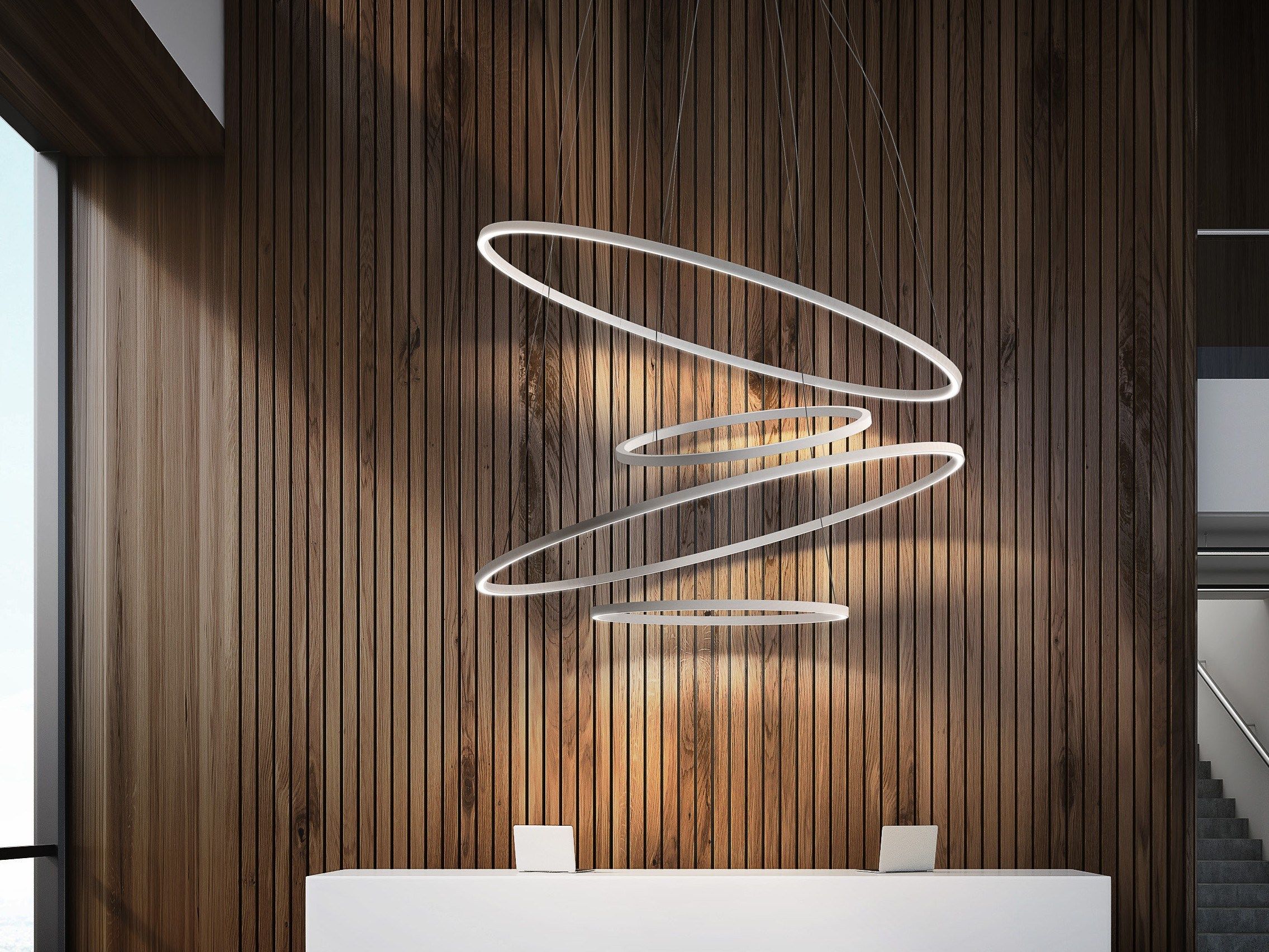 BROOKLYN ROUND | Pendant lamp LED extruded aluminium pendant lamp By ...