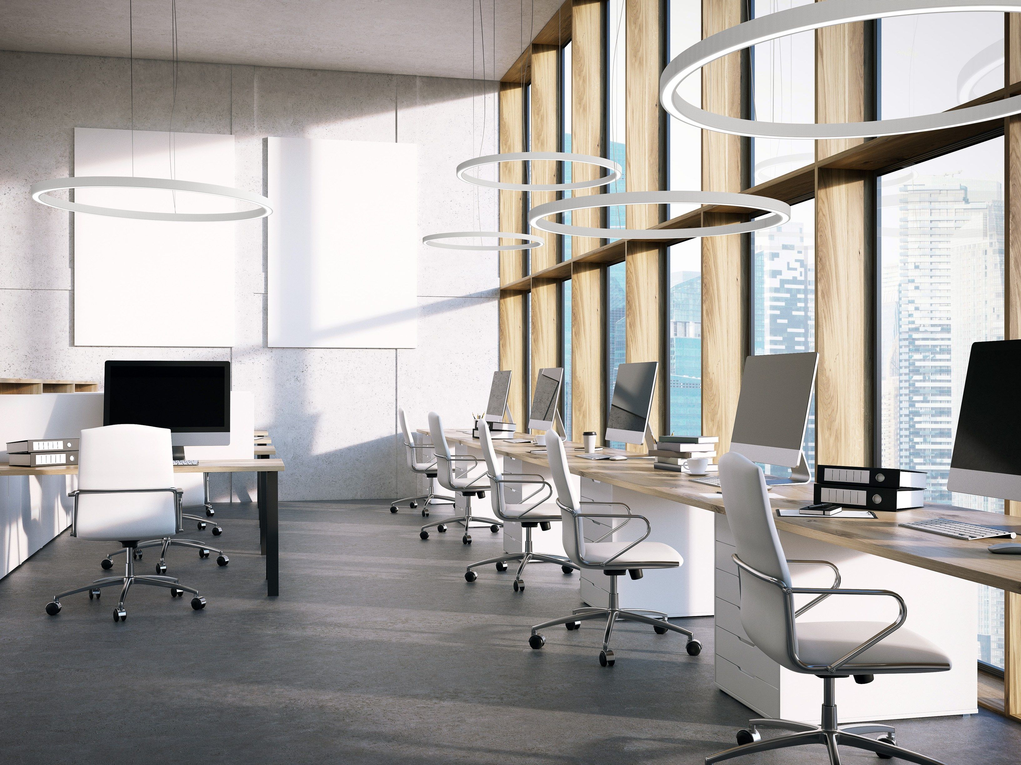 BROOKLYN ROUND | Pendant lamp LED extruded aluminium pendant lamp By ...