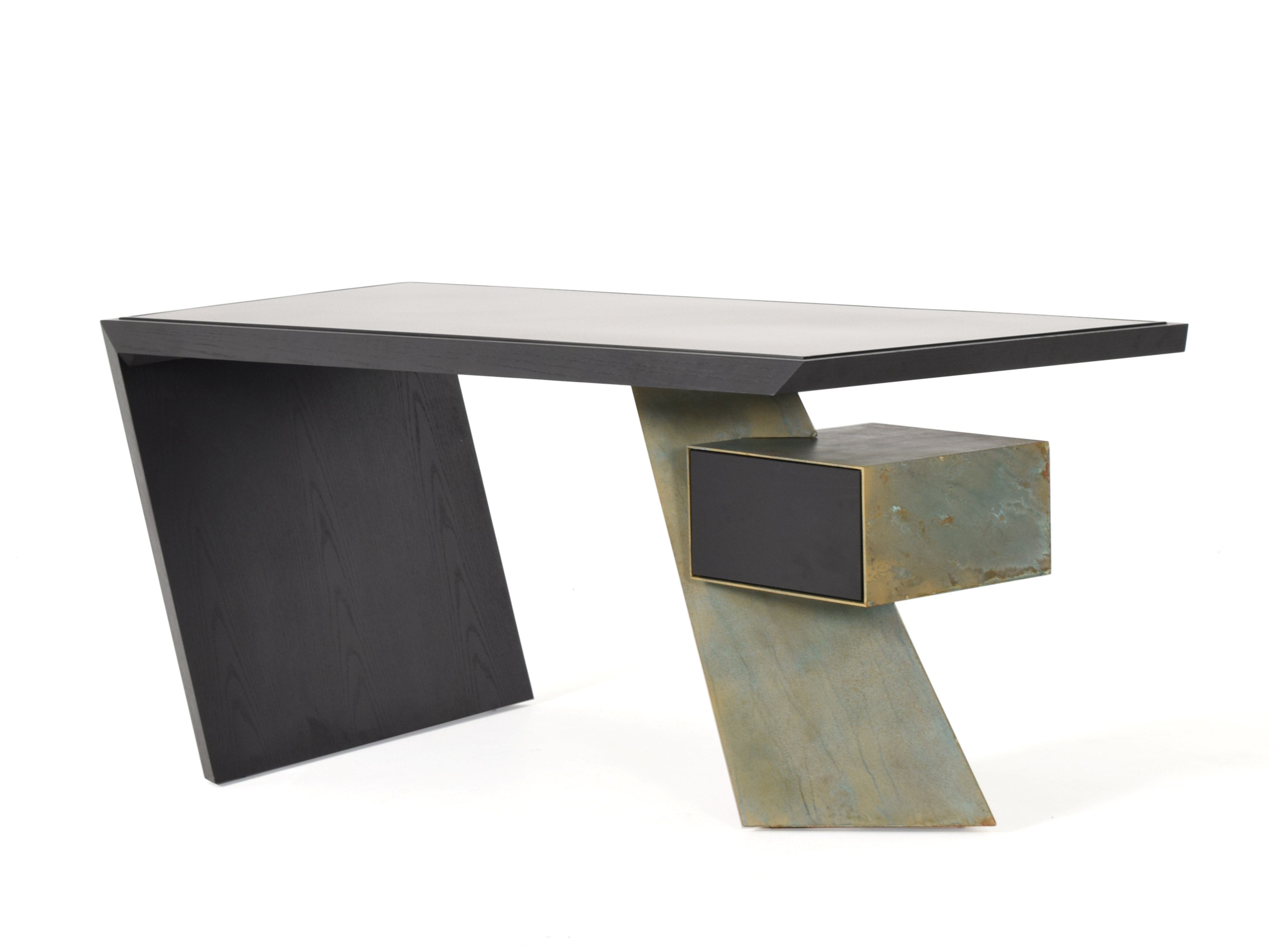 MDF and metal office desk with drawer BRUCE By Able