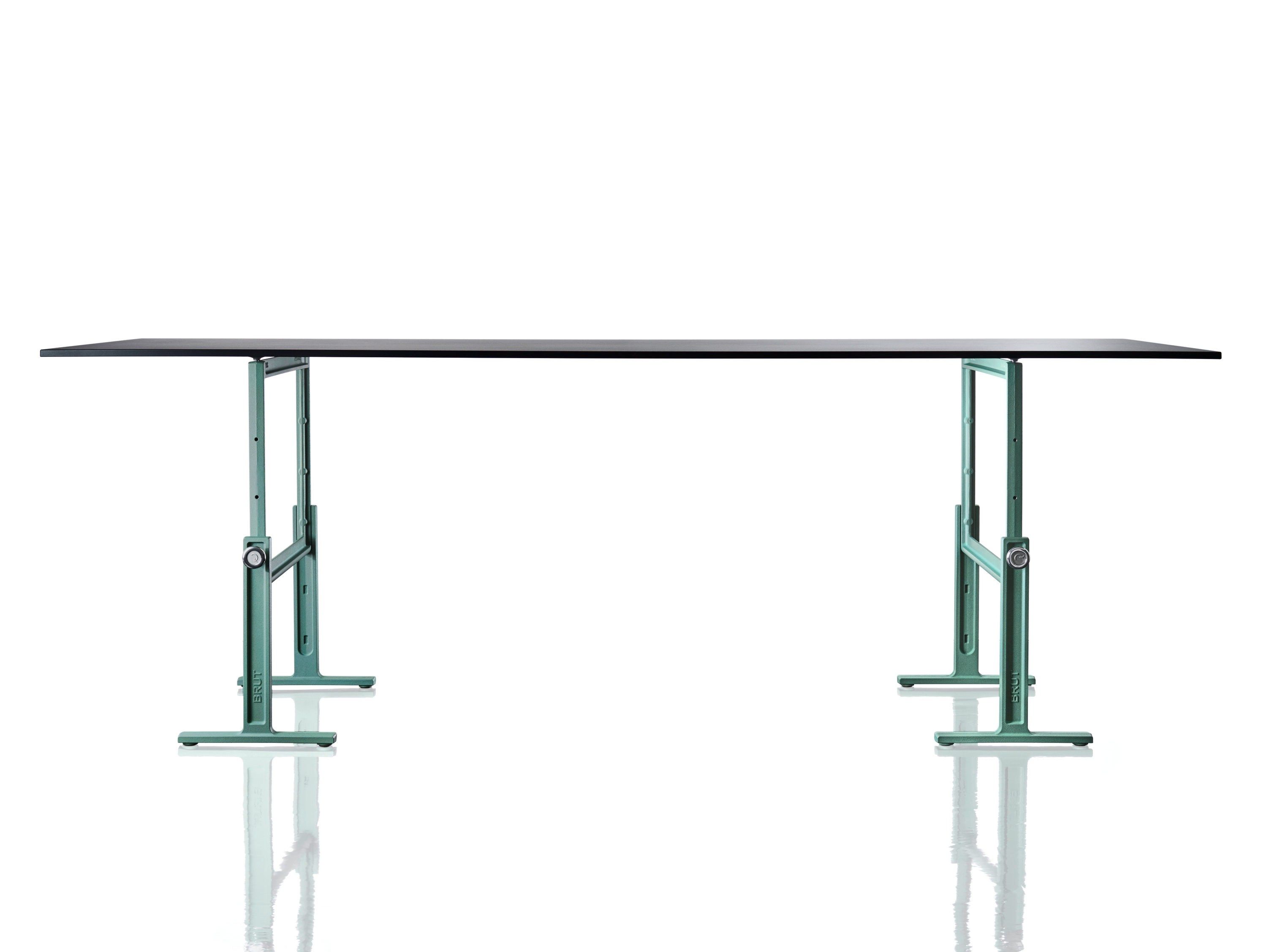 BRUT Height-adjustable rectangular cast iron table By Magis | design ...