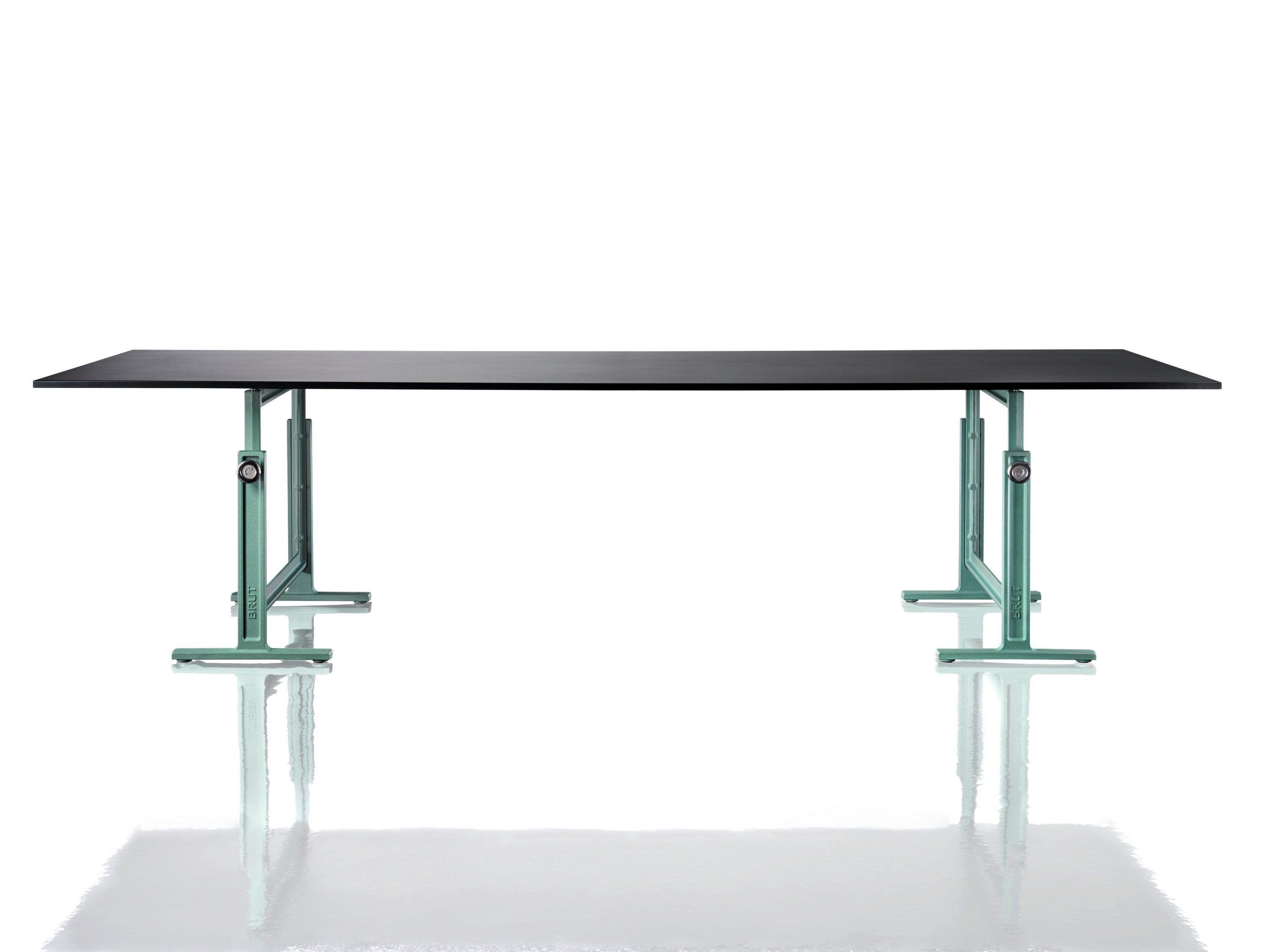 BRUT Height-adjustable rectangular cast iron table By Magis | design ...