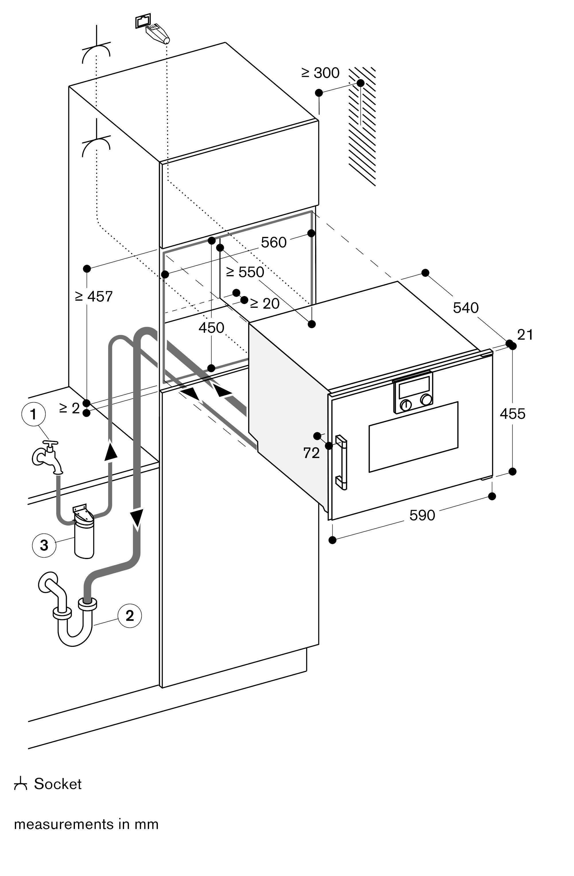 BSP270101 Combi- built-in Steam oven Class A By Gaggenau