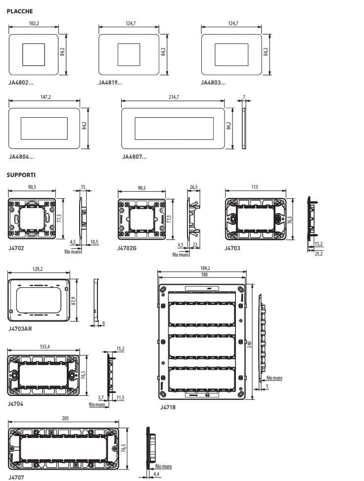 MATIXGO Série plaques et interrupteurs By BTICINO