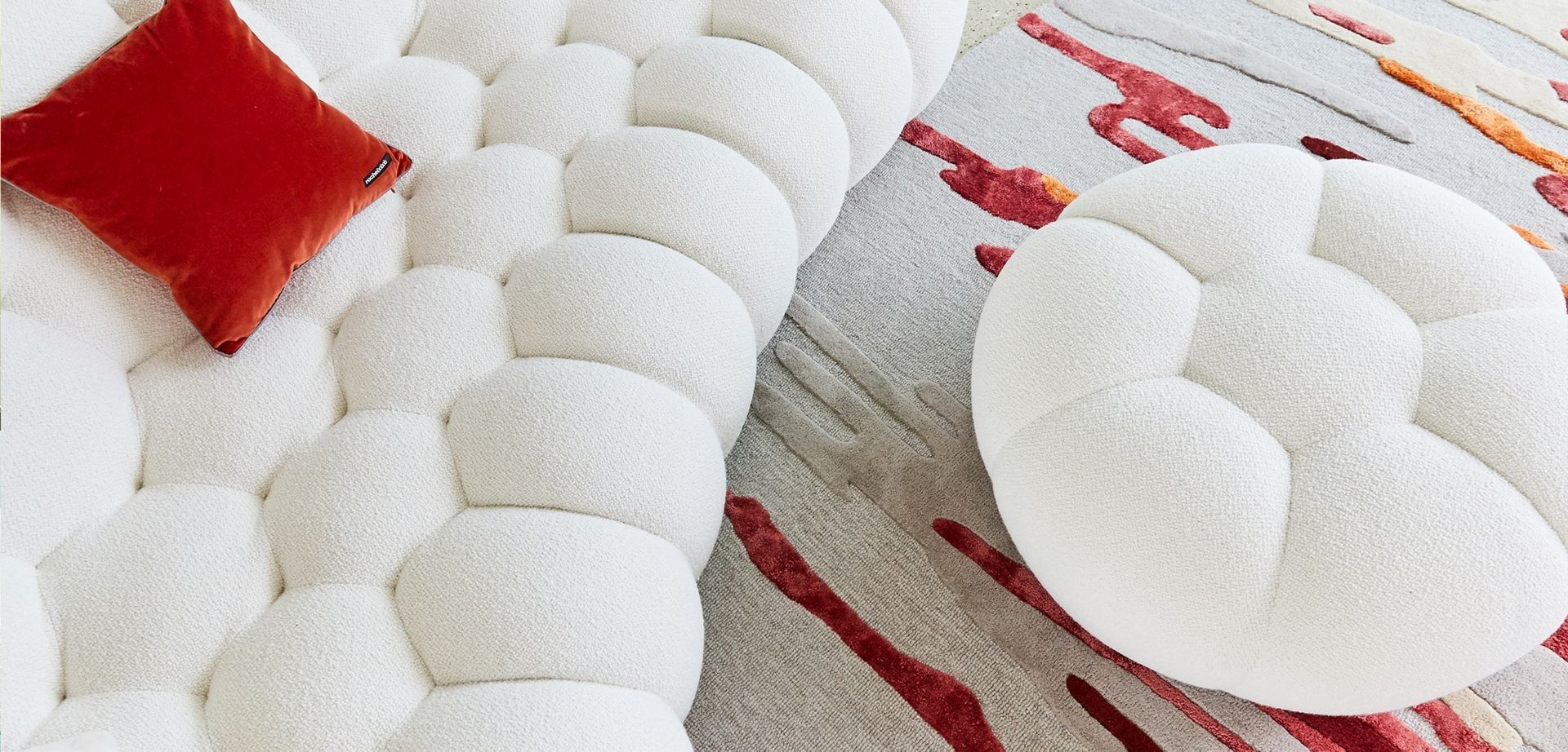 BUBBLE 2 Fabric sofa By Roche Bobois | design Sacha Lakic