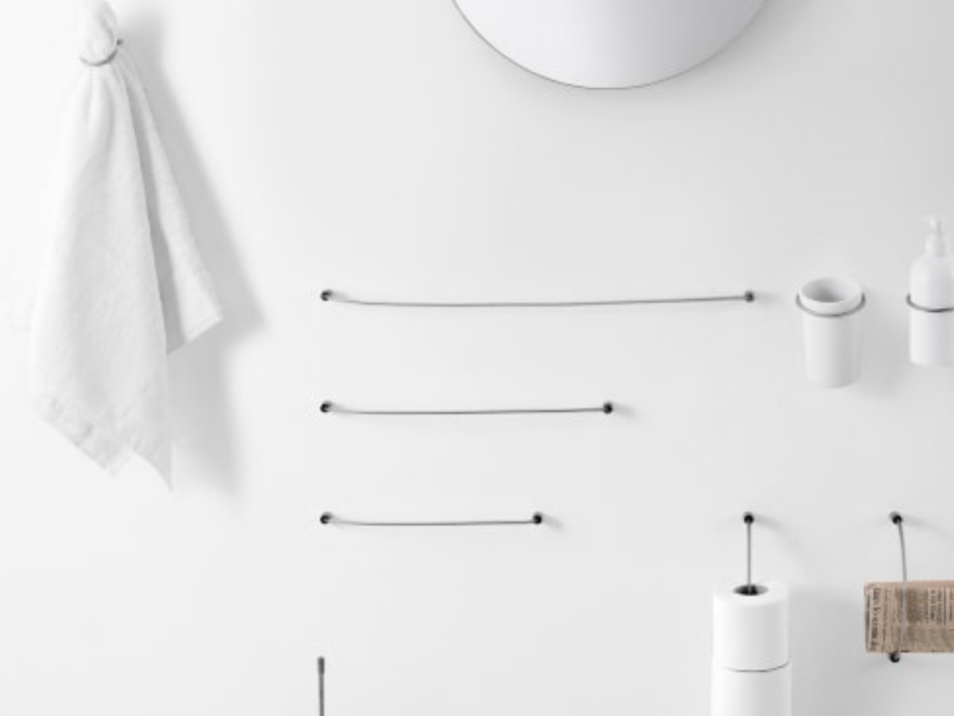 BUCATINI Towel rail By Agape | design Fabio Bortolani, Ermanno Righi