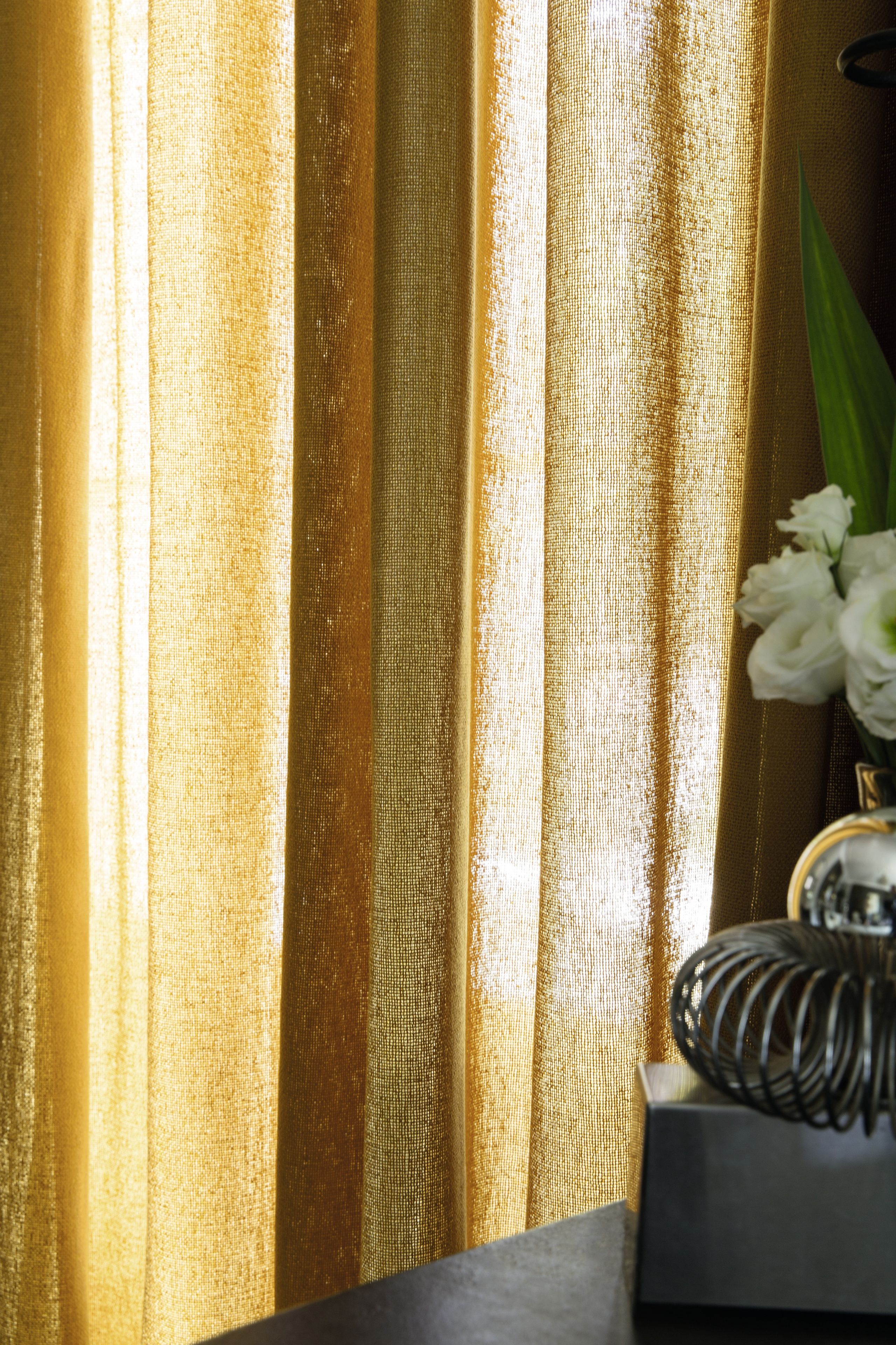 Solid-color washable polyester fabric for curtains BUCI Palace ...