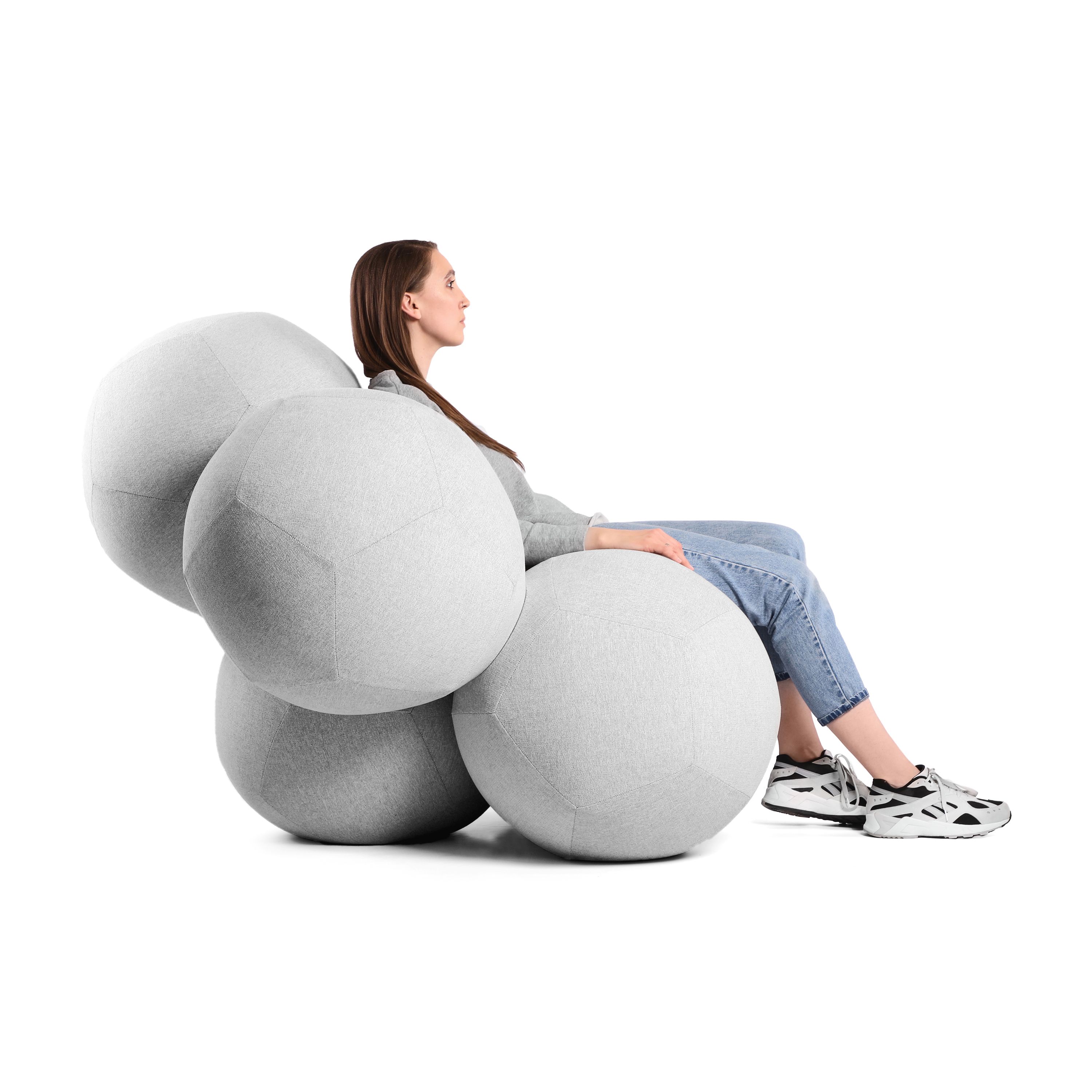 Fabric armchair BUCKYBALL By ODESD2 design Svyatoslav Zbroy