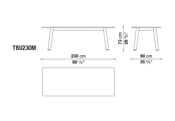 BULL Table By B&B Italia | design Naoto Fukasawa