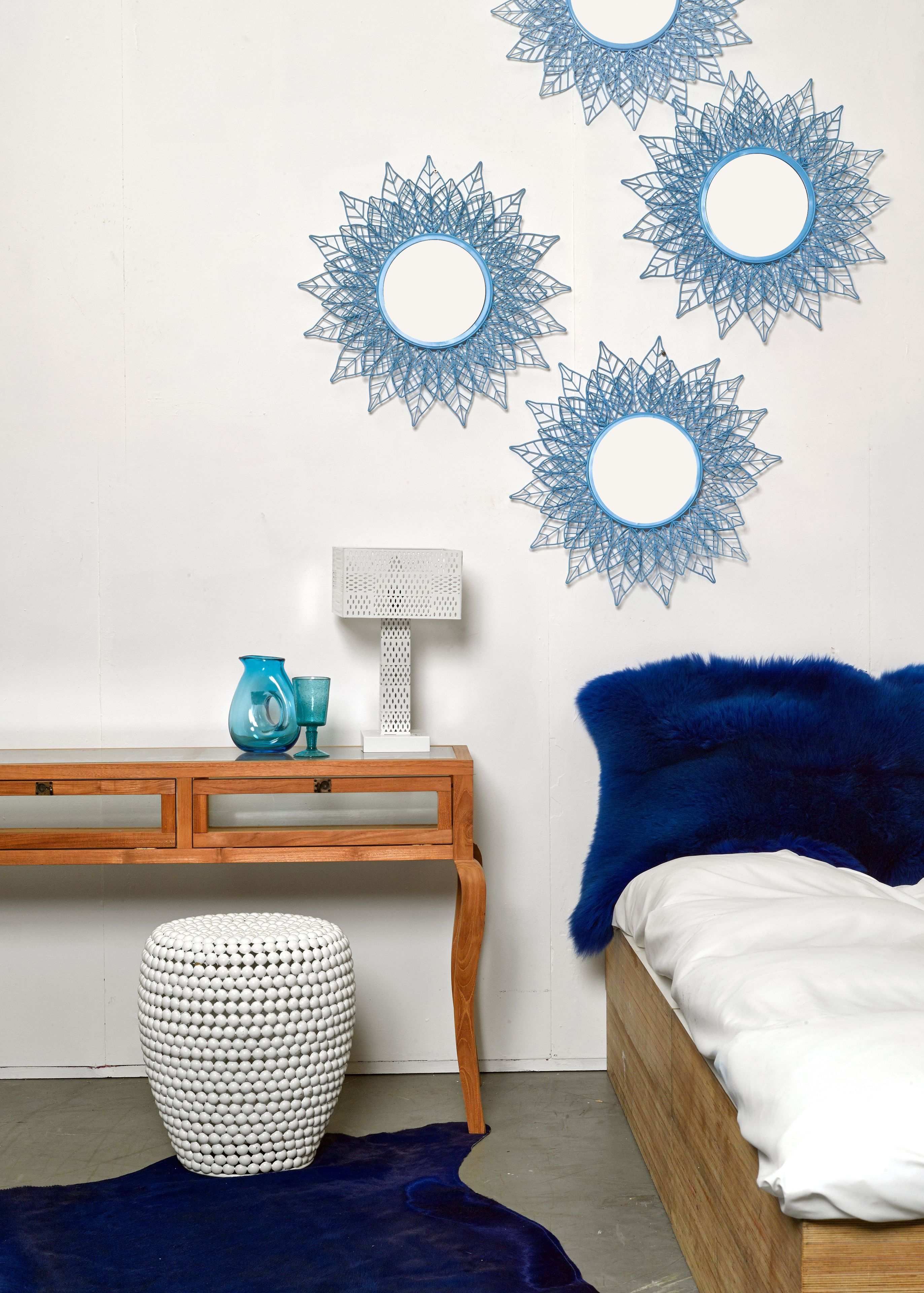 Solid-color leather rug BULLSKIN By Pols Potten