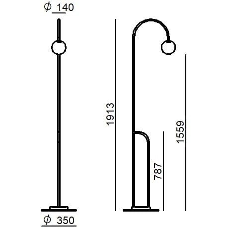 BUTLER Floor lamp By Linea Light Group
