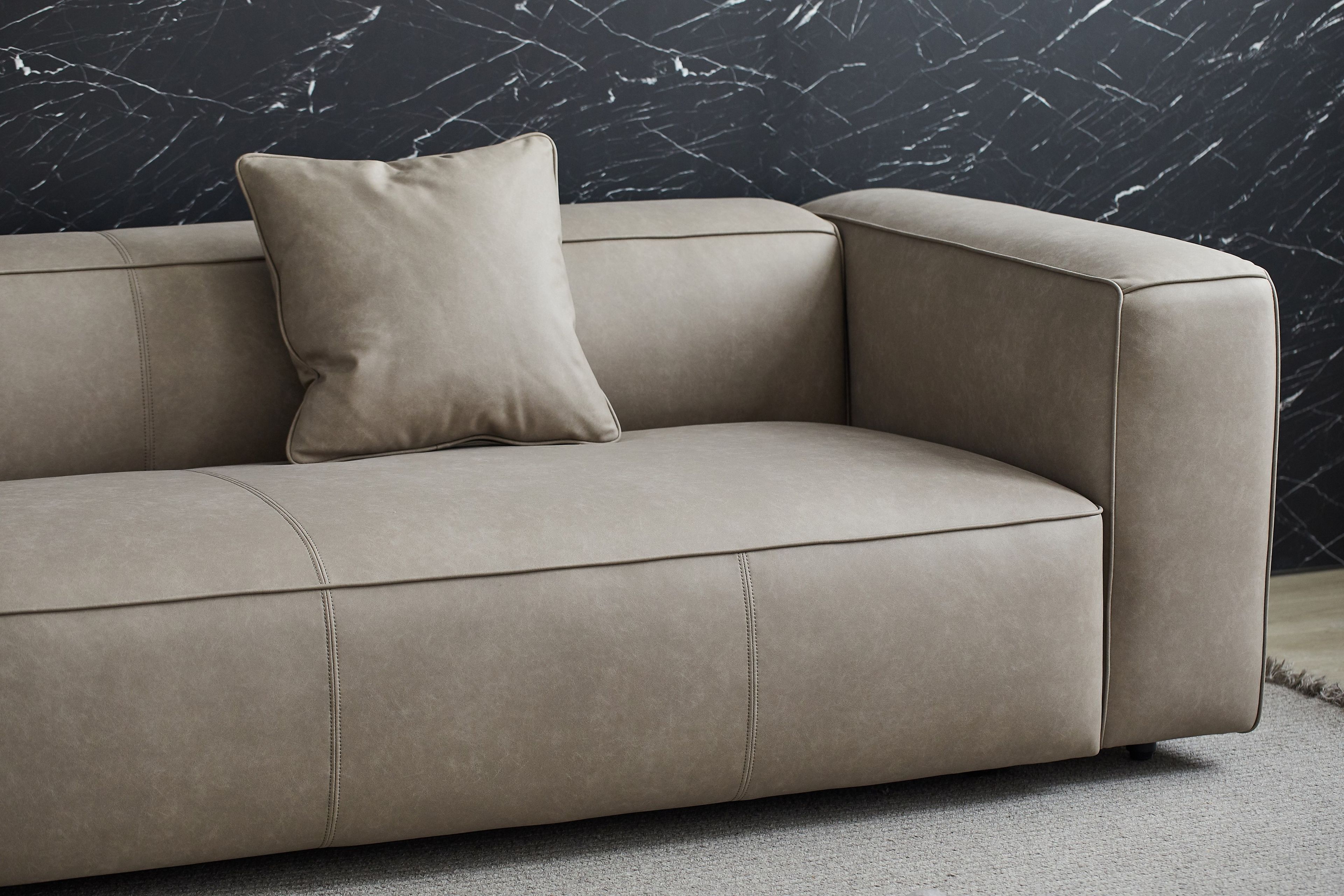 BUTTER | Leather sofa 3 seater leather sofa By grado design