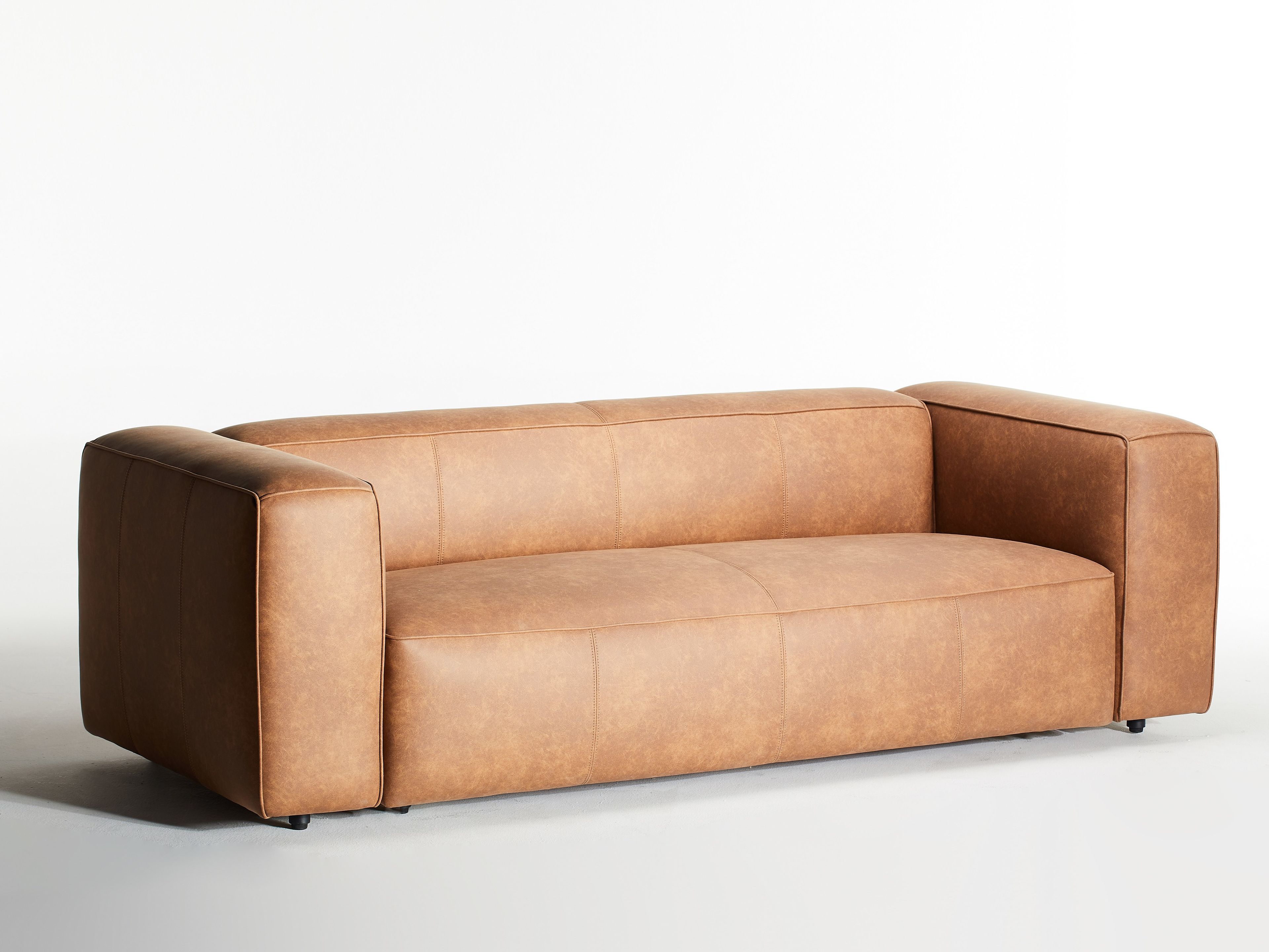 3 seater leather sofa BUTTER By grado design