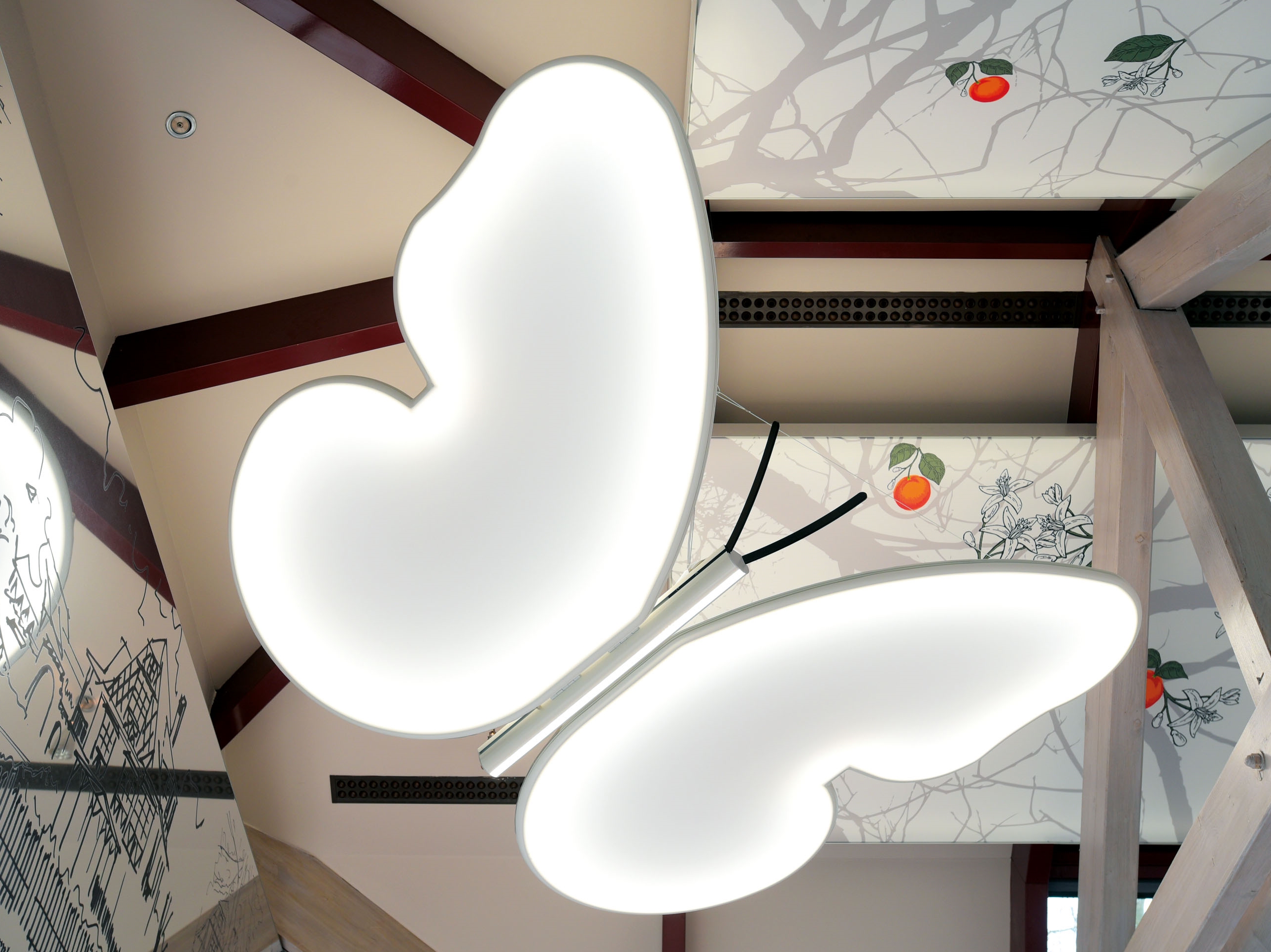 BARRISOL® BUTTERFLY LED PVC pendant lamp By BARRISOL | design Chantal ...