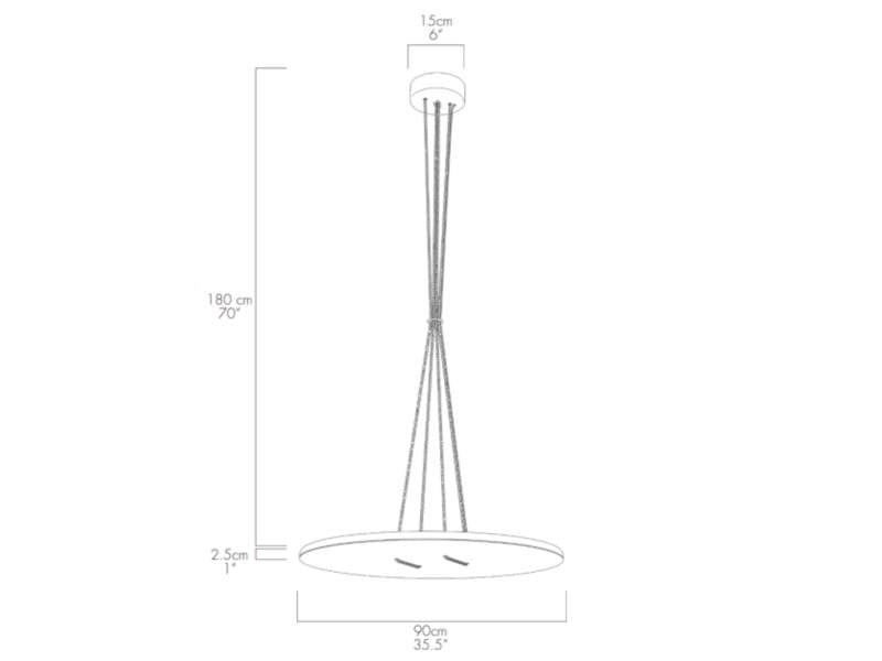 LED acrylic pendant lamp BUTTON 90 Button Collection By ANDlight design ...