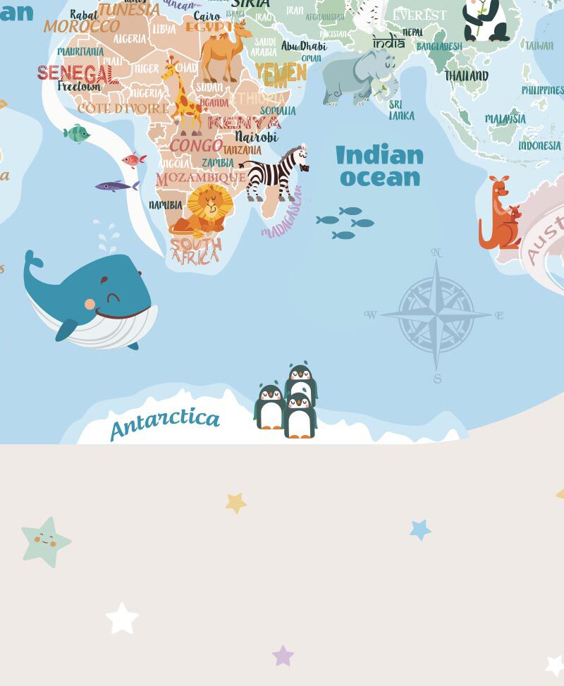 LITTLE EXPLORERS Nonwoven kids wallpaper By Baby Design Wallpaper