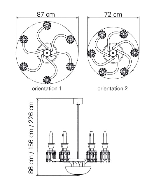 TOURBILLON 吊灯 By Baccarat
