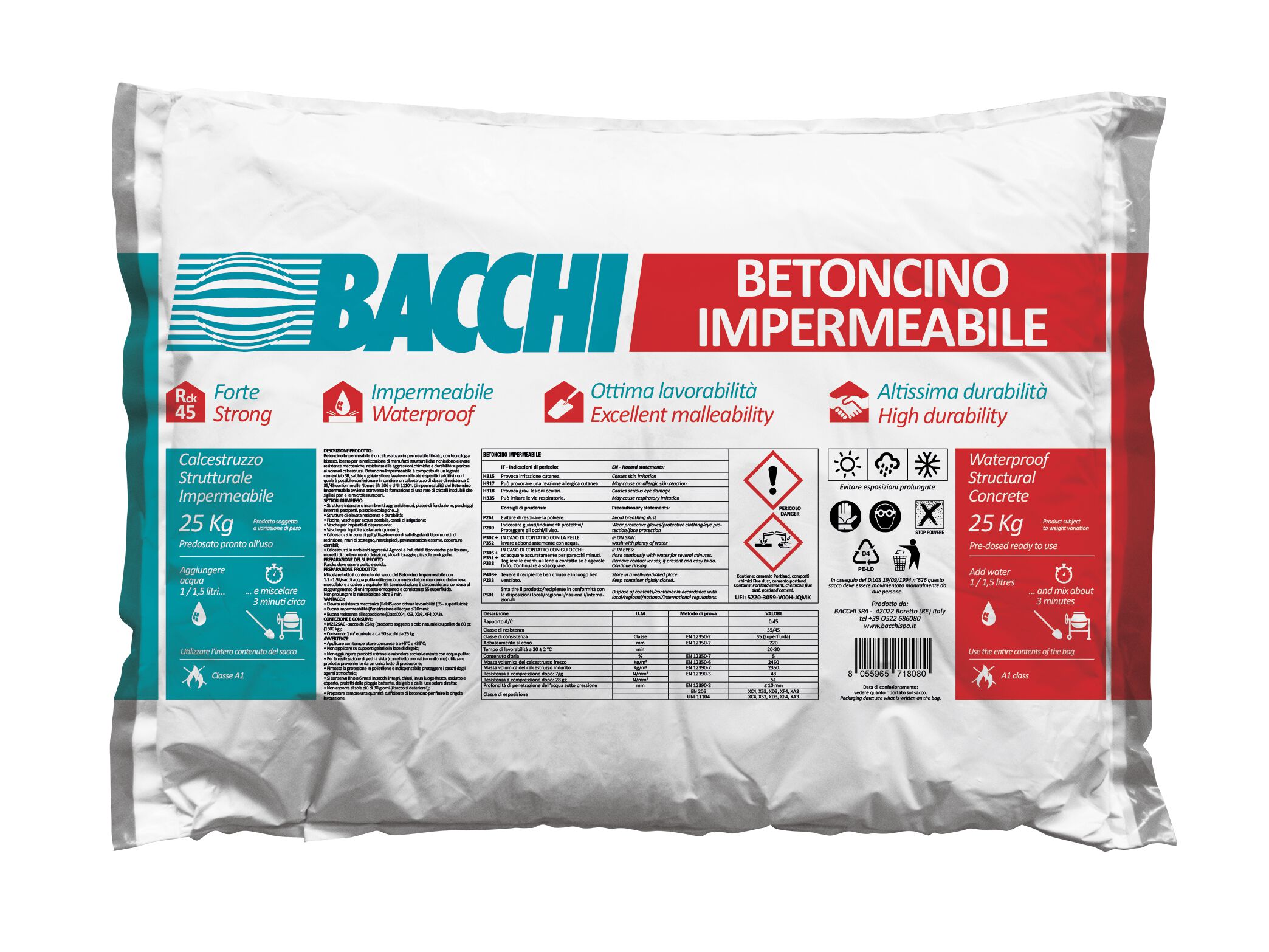 BETONCINO IMPERMEABILE Hormigón estructural prefabricado By Bacchi
