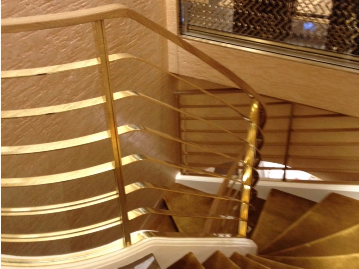 Parapet Brass Stair railing By YDF