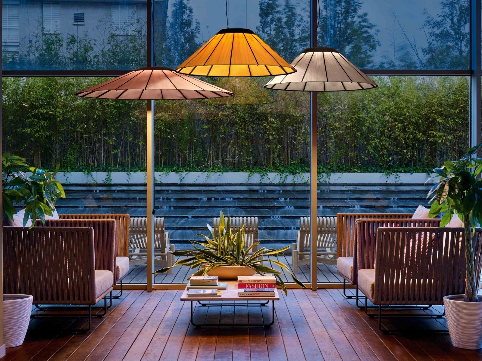 Handmade wood veneer pendant lamp BANGA By LZF design YONOH