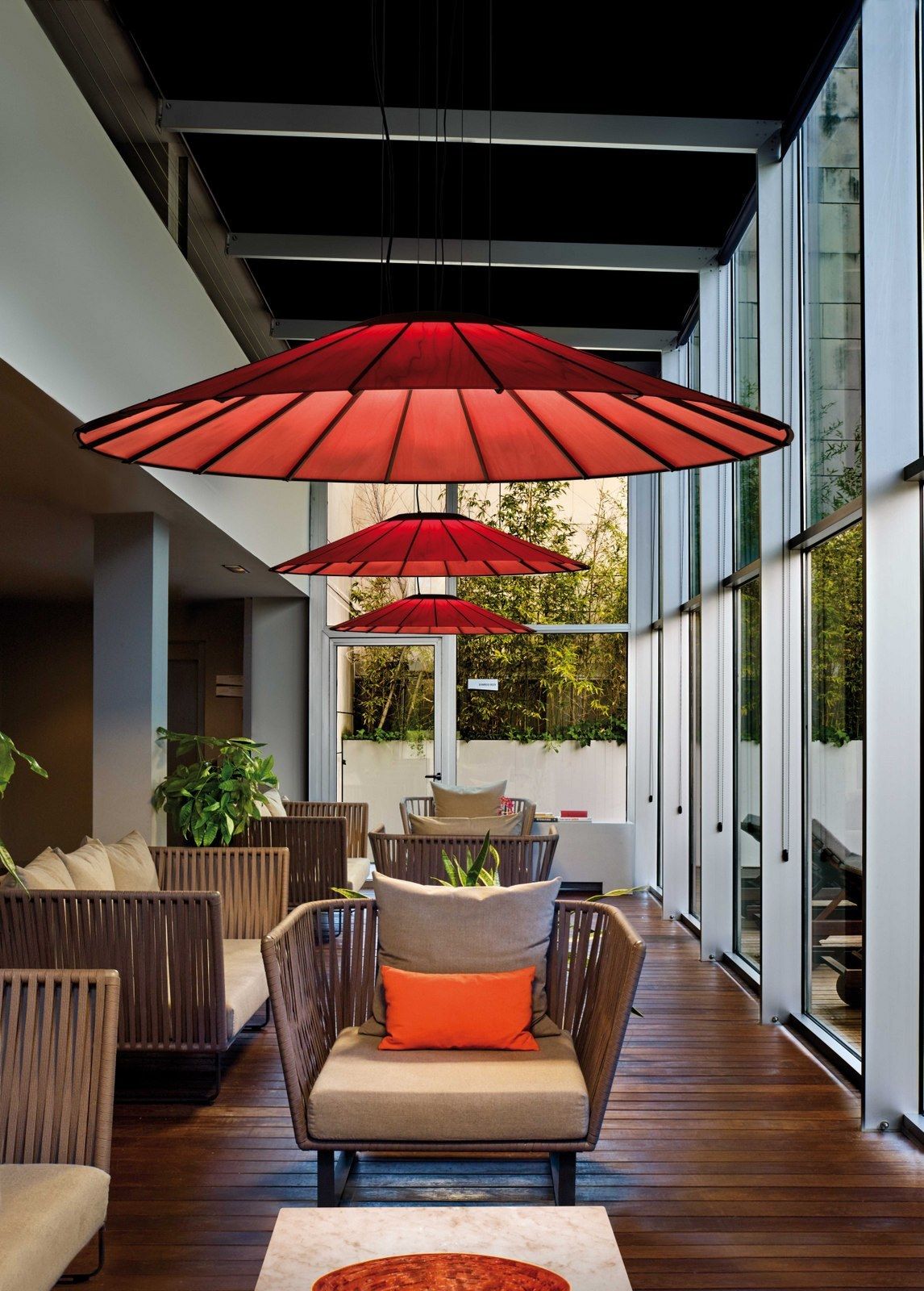 Handmade wood veneer pendant lamp BANGA By LZF design YONOH