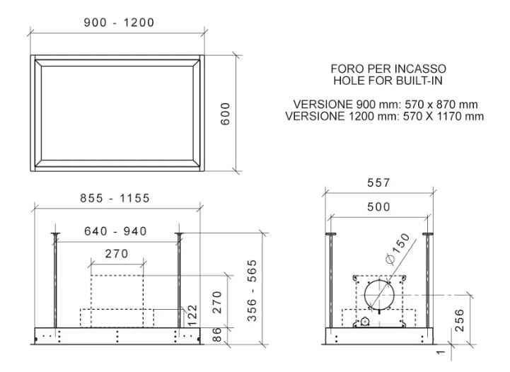 GEA FLAT Cooker hood By Baraldi