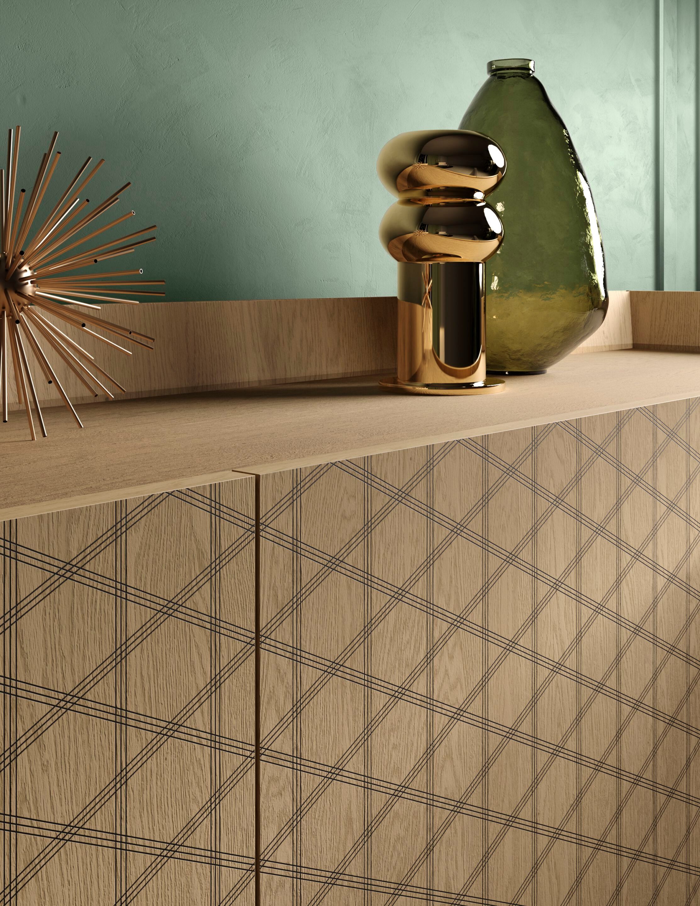 TRAME Walnut sideboard with drawers By Barba design | design Manuela ...