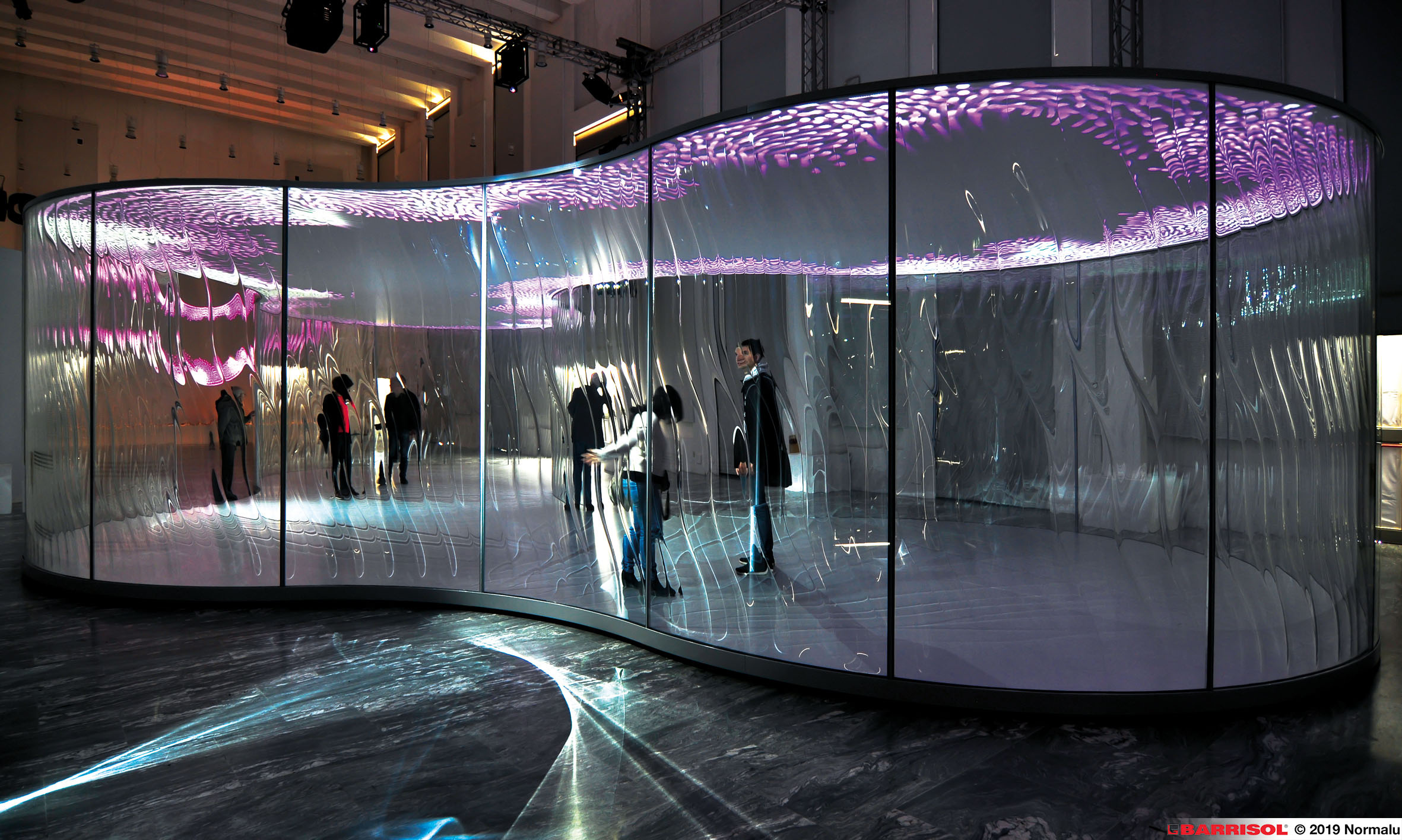 Indoor plastic stretch ceiling BARRISOL® Projection and lighting effect ...
