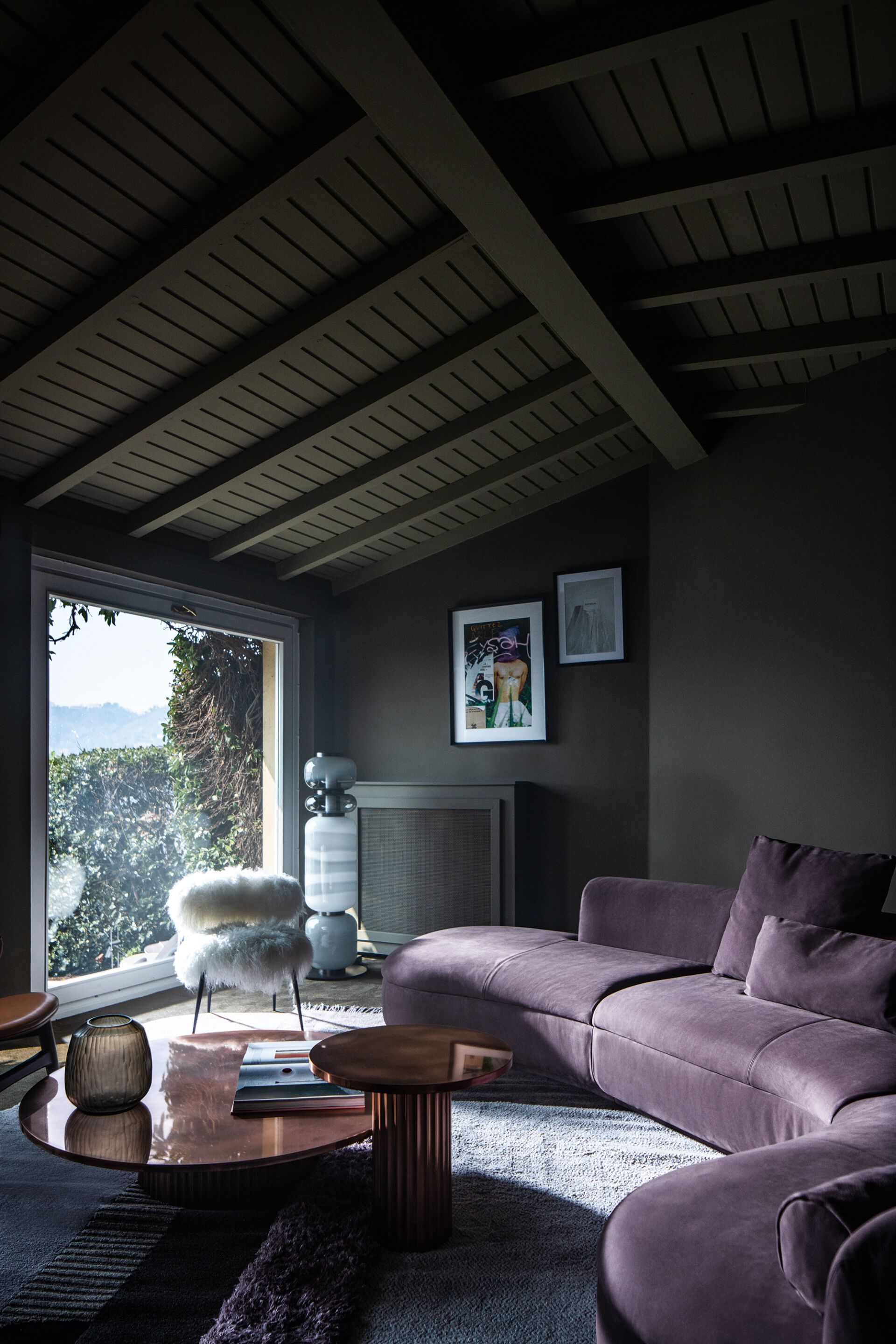 PIAF Curved modular leather sofa By Baxter