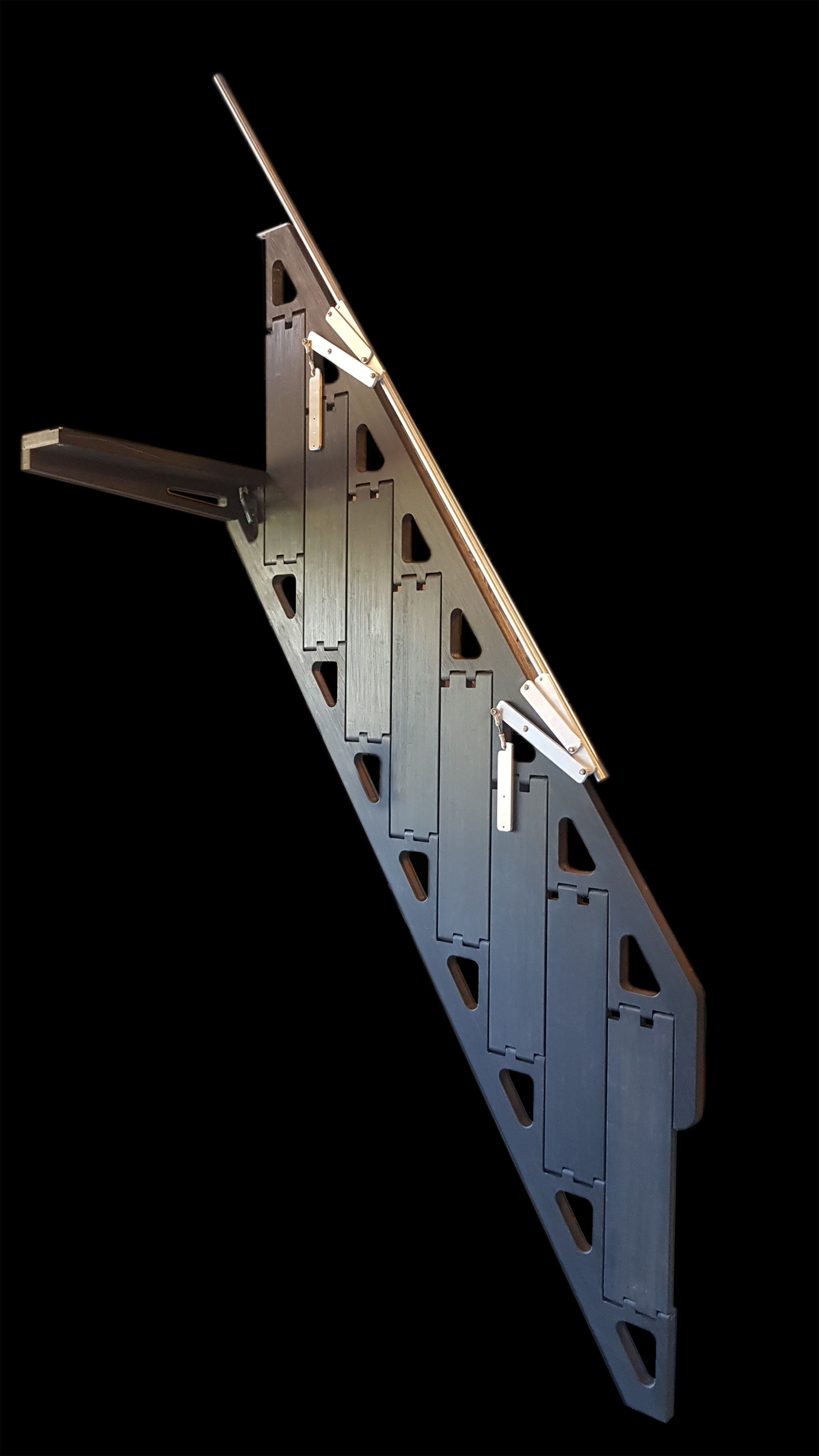 Bcompact Bamboo Folding Staircase Bamboo folding staircase By Bcompact