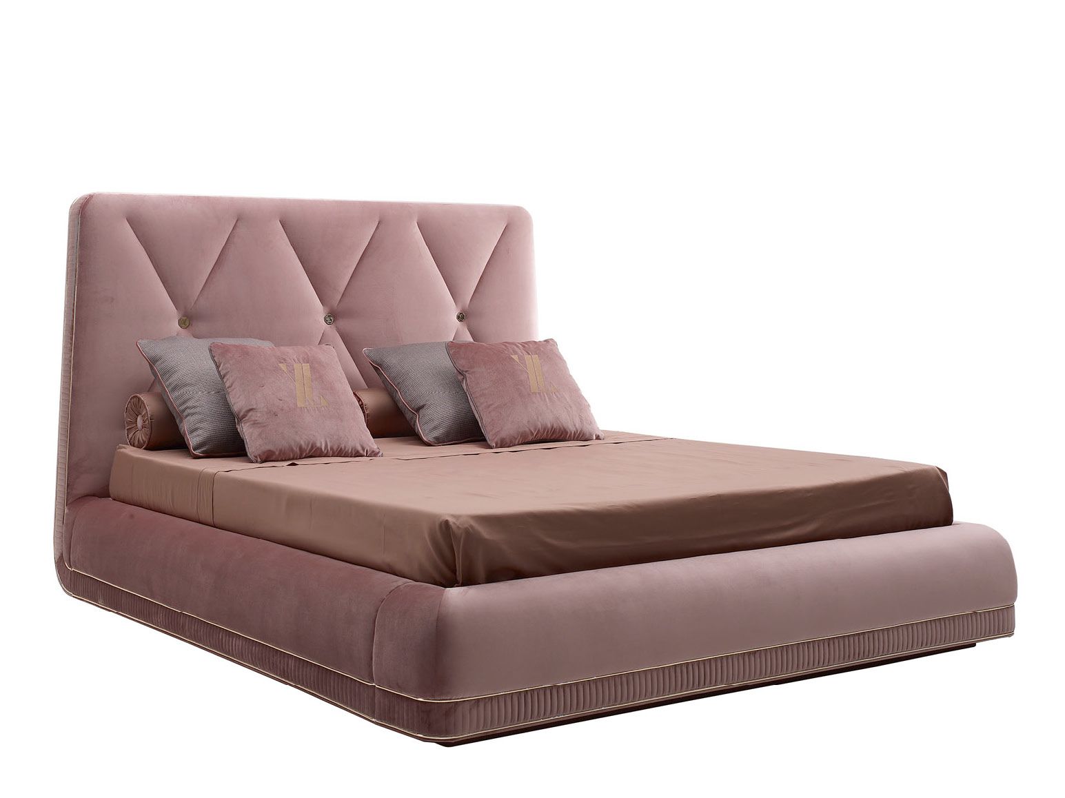 GILDA | Bed Double bed with upholstered headboard By VOLPI