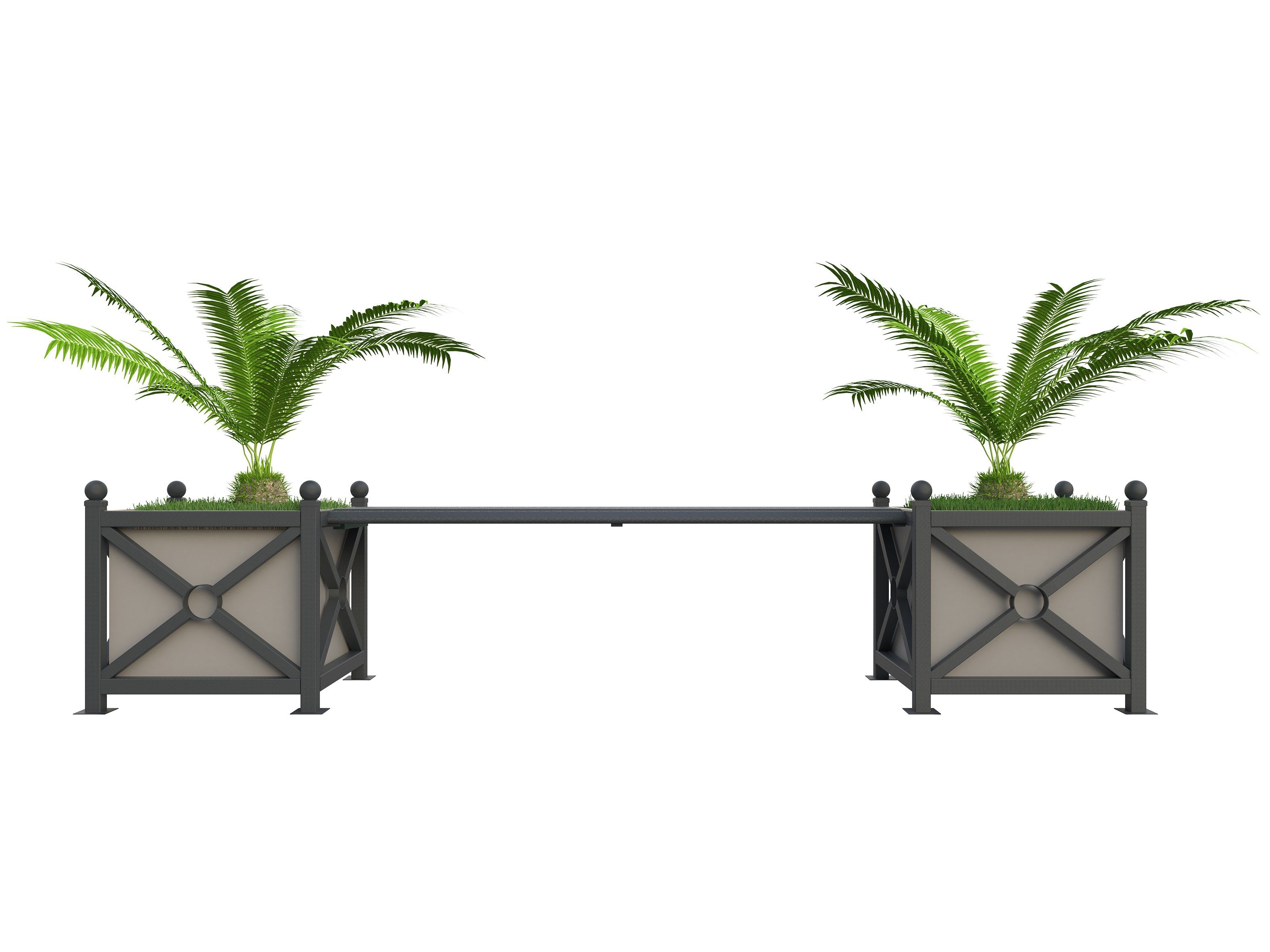 Bench with Integrated Planter Bench with Integrated Planter By Lazzari